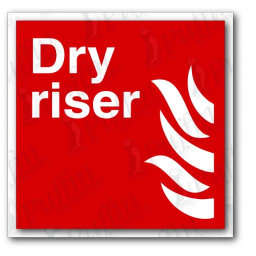 Safety Signs - Fire Safety Equipment - Dry Riser Sign