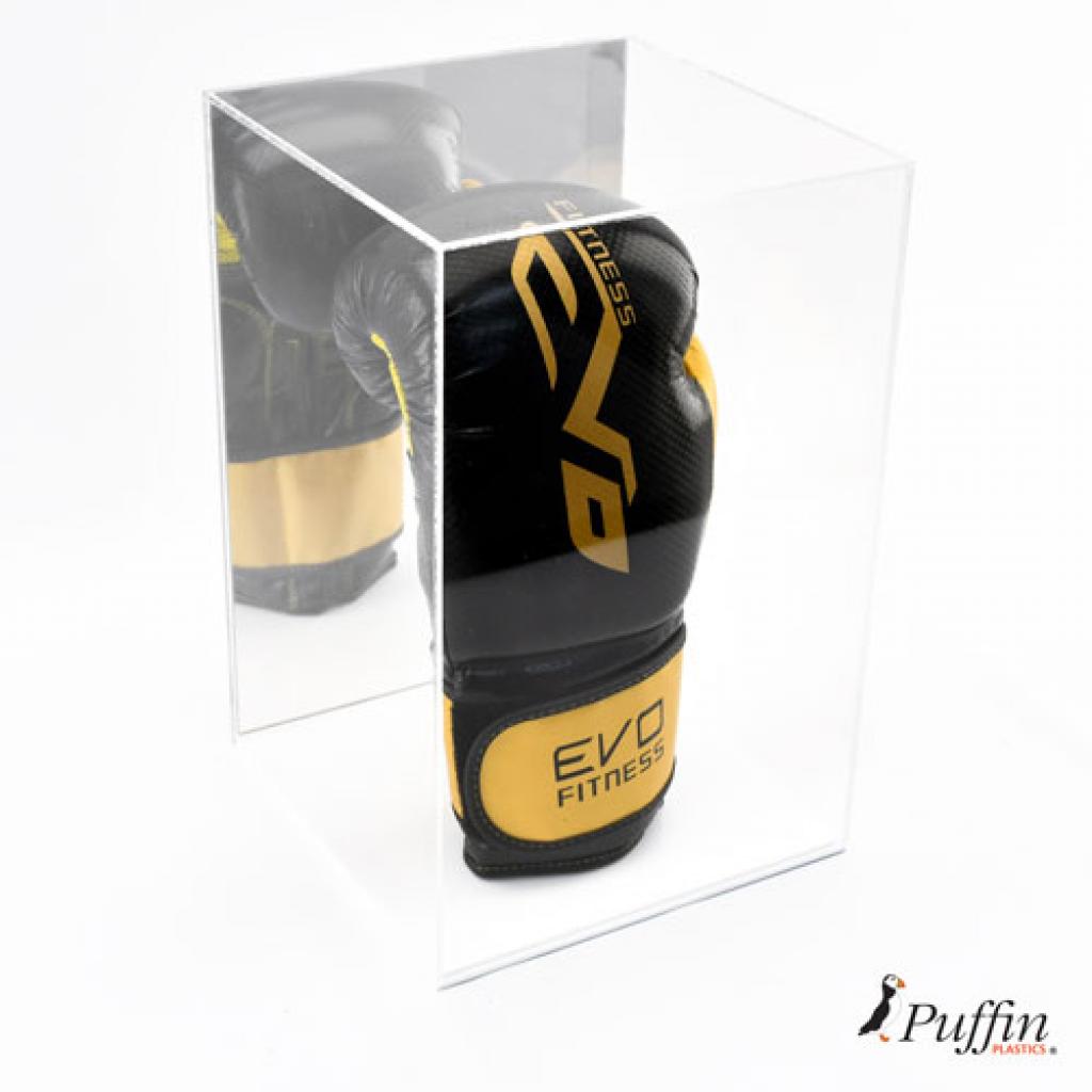 Boxing Display Case - Single - Mirror | Puffin Plastics