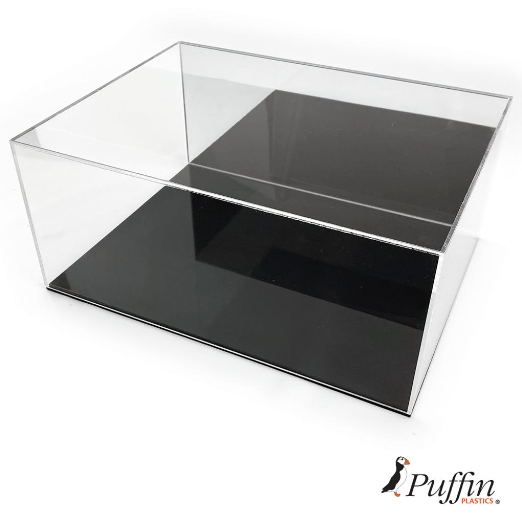 Football Boot Display Case -Double - Colour Base | Puffin Plastics