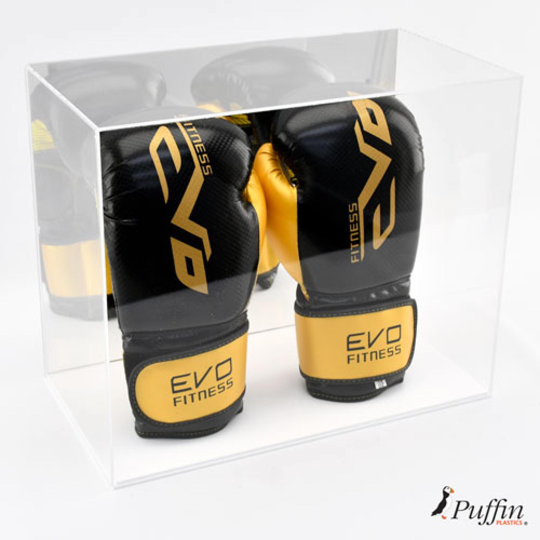 Boxing Display Case - Double Mirror | Puffin Plastics