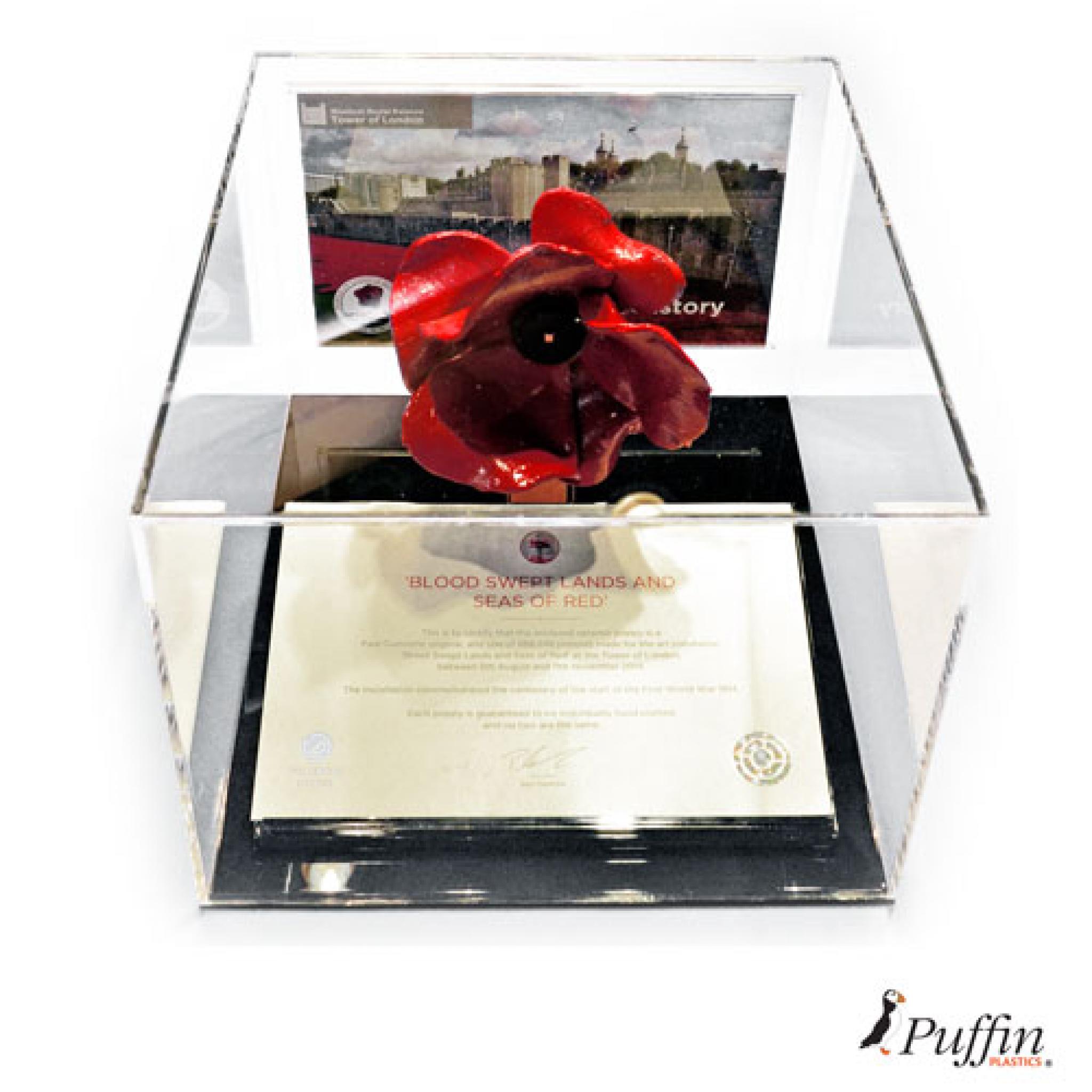 Poppy Display Case | Puffin Plastics