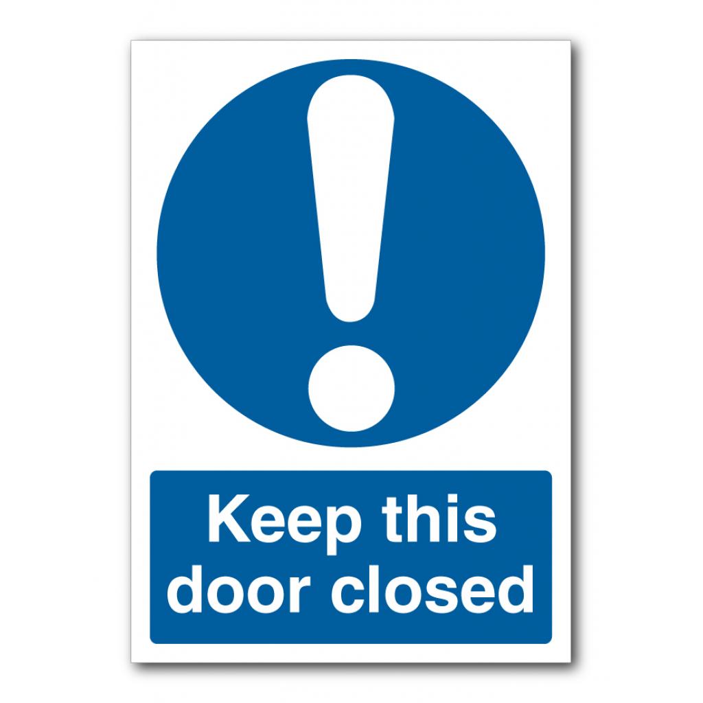 Safety Signs - Keep This Door Closed | Puffin Plastics
