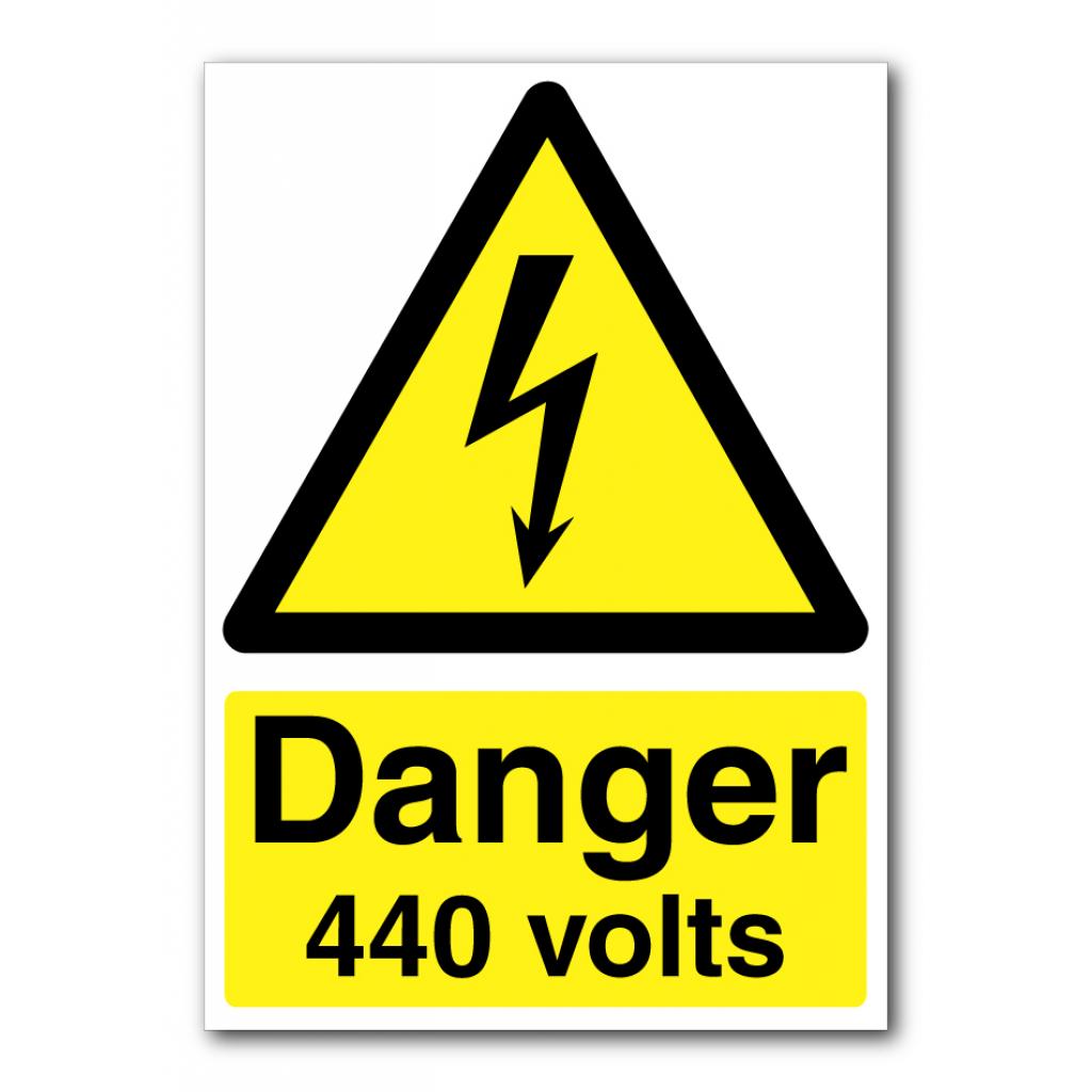 Safety Signs - Danger 440 Volts Sign