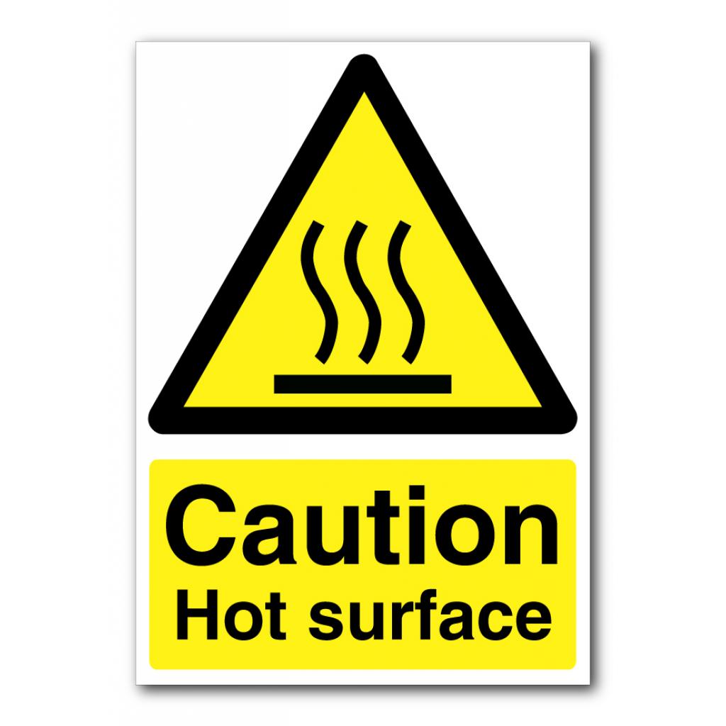 Safety Signs - Hazard Signs - Caution Hot Surface Sign