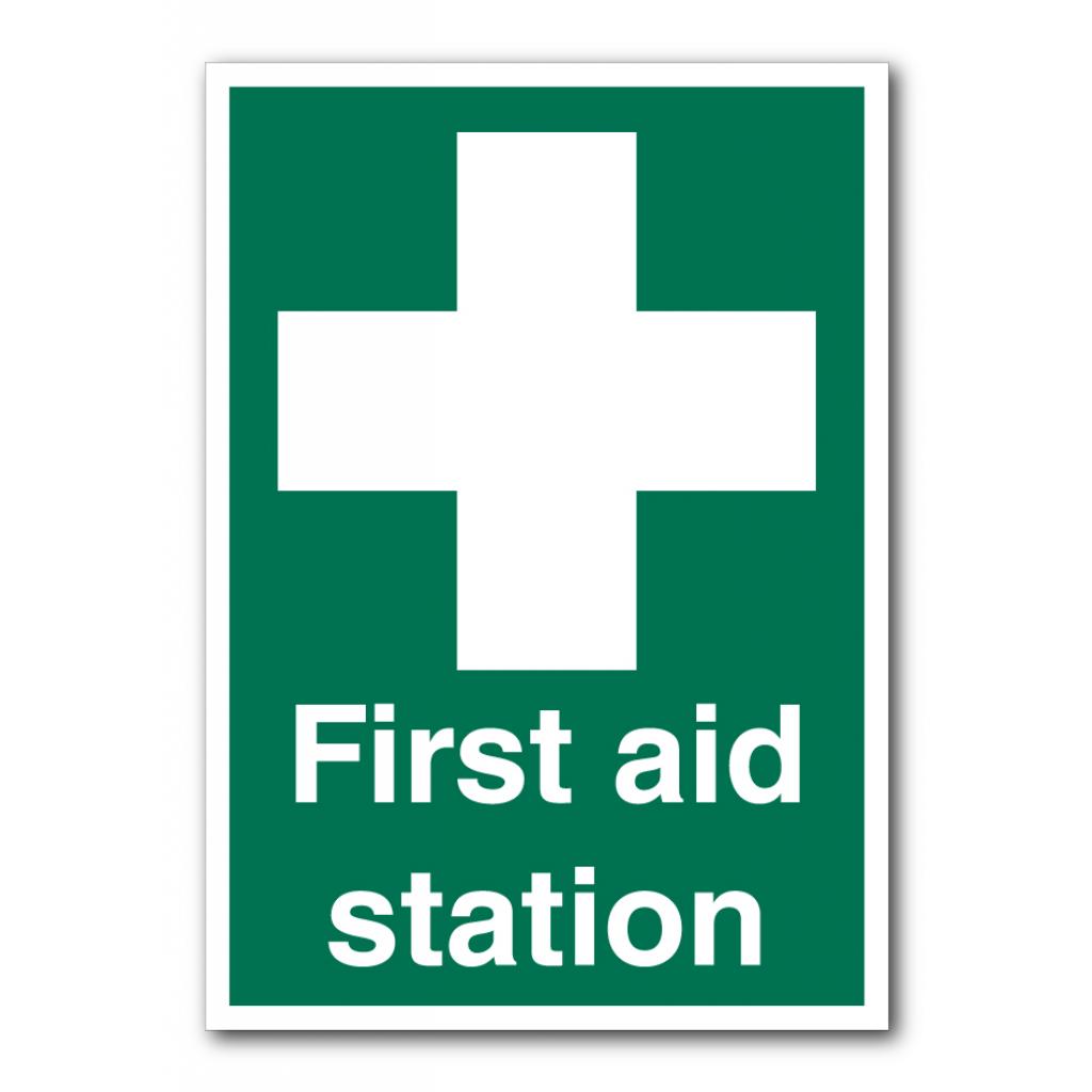 Safety Signs - Safety Condition Signs - First Aid Station Sign