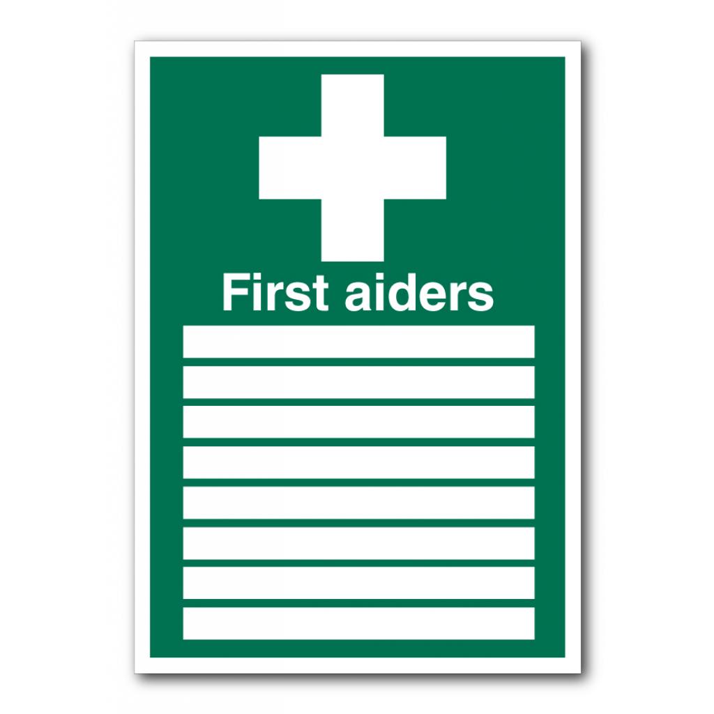 Safety Signs - Safety Condition Signs - First Aiders Sign