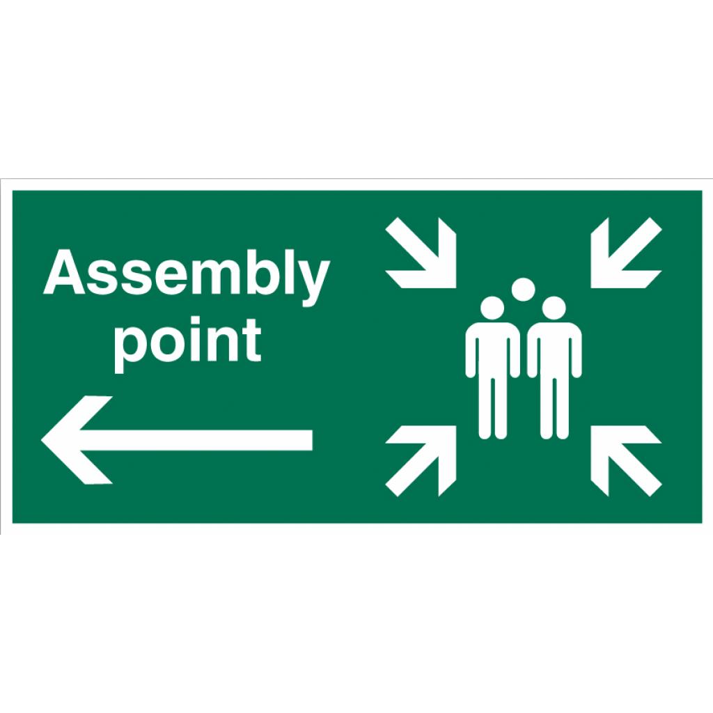 Safety Signs - Safety Condition Signs - Assembly Point (Left) Sign