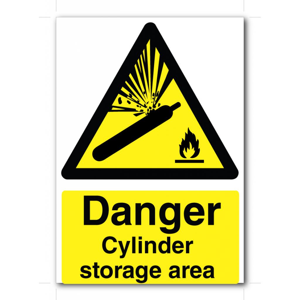 Safety Signs - Danger Cylinder Storage Area Sign