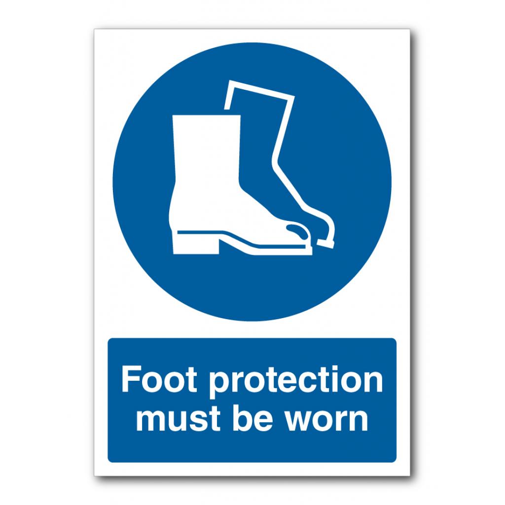 Safety Signs - Foot Protection Must Be Worn Sign