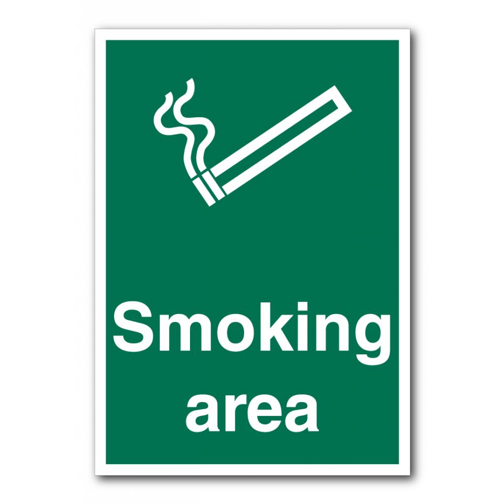 Safety Signs - Smoking Area Sign