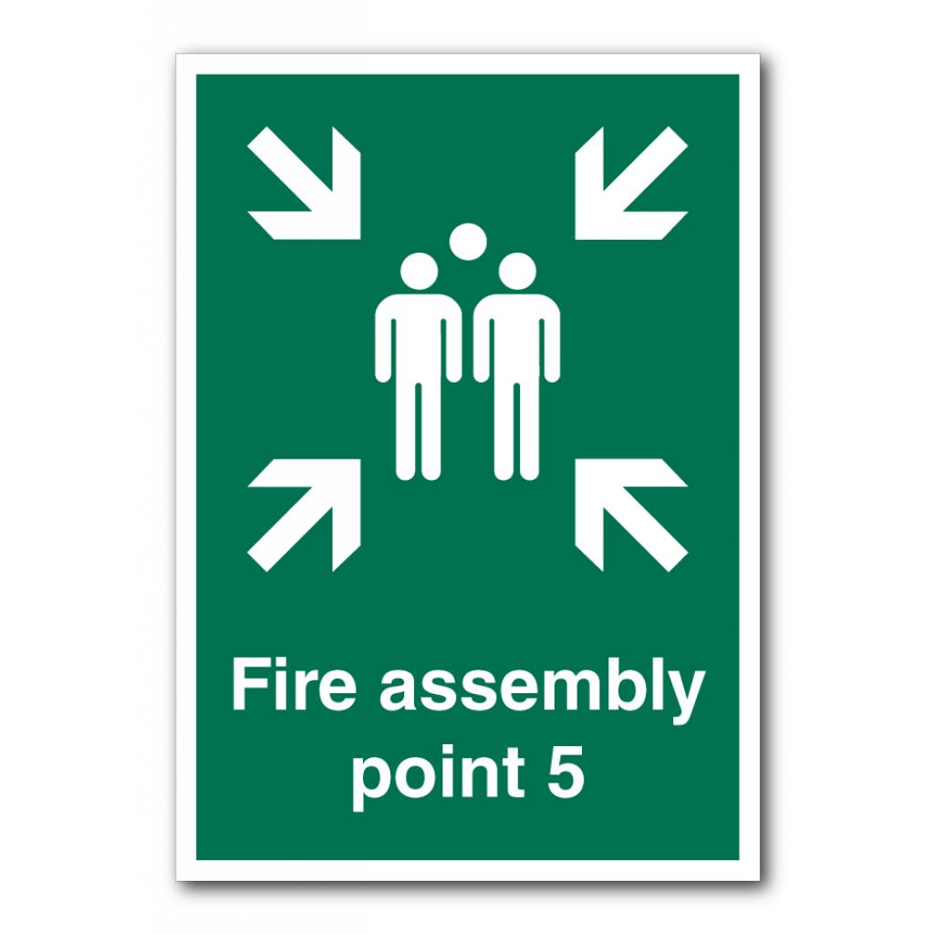 Safety Signs - Safety Condition Signs - Fire Assembly Point 5 Sign