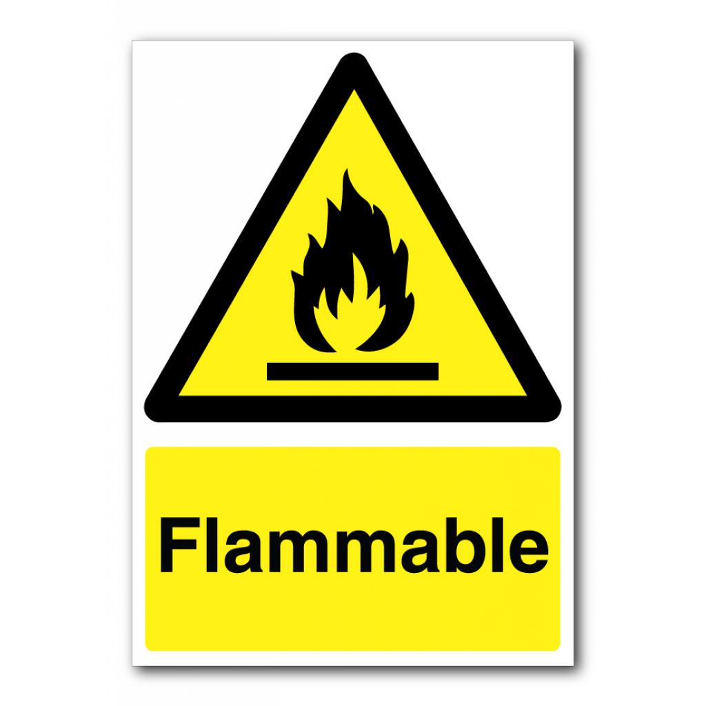 Safety Signs - Hazard Signs - Flammable Sign