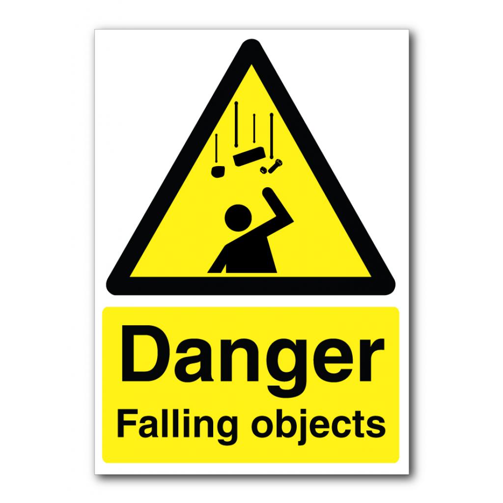 Safety Signs - Danger Falling Objects Sign