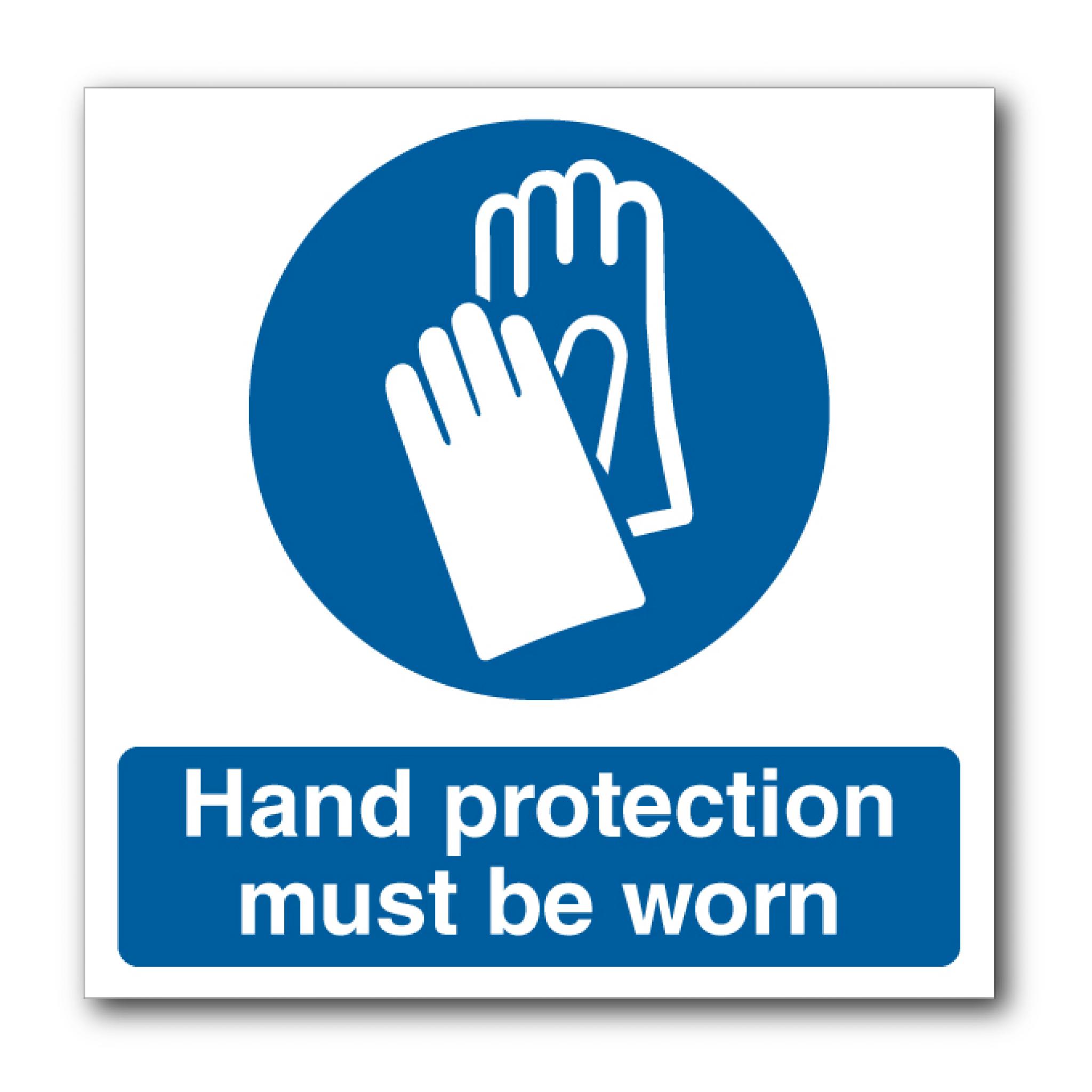 Safety Signs - Mandatory Signs - Hand Protection Must Be Worn Sign