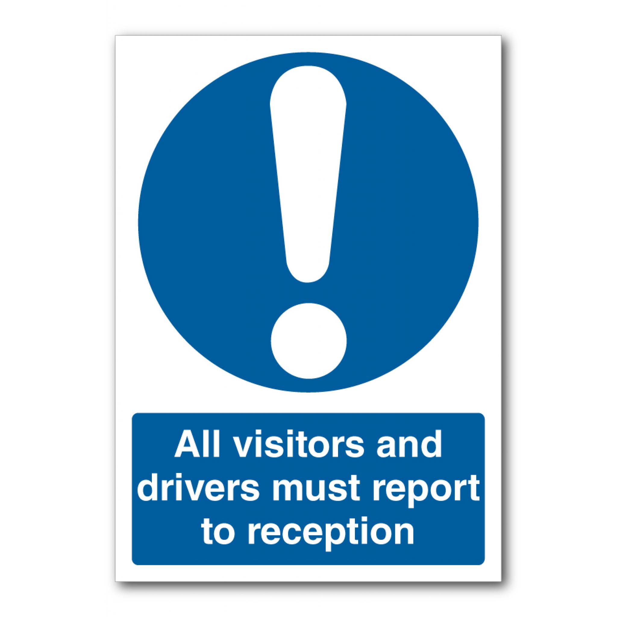 Safety Signs - All Visitors & Drivers