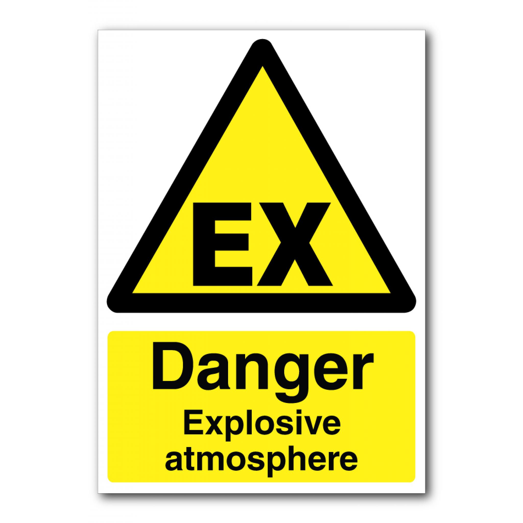 Safety Signs - Danger Explosive Atmosphere Sign