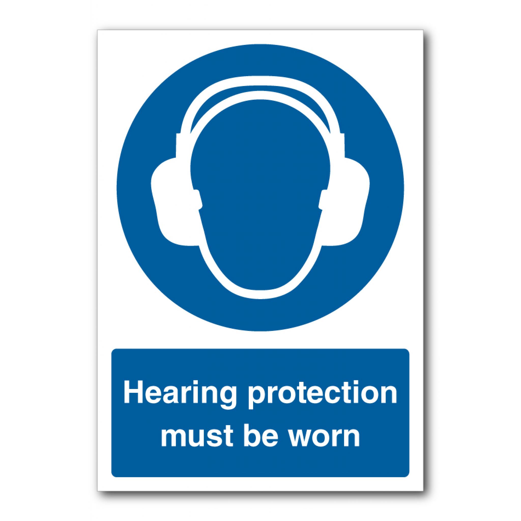 Safety Signs Hearing Protection Must Be Worn Sign