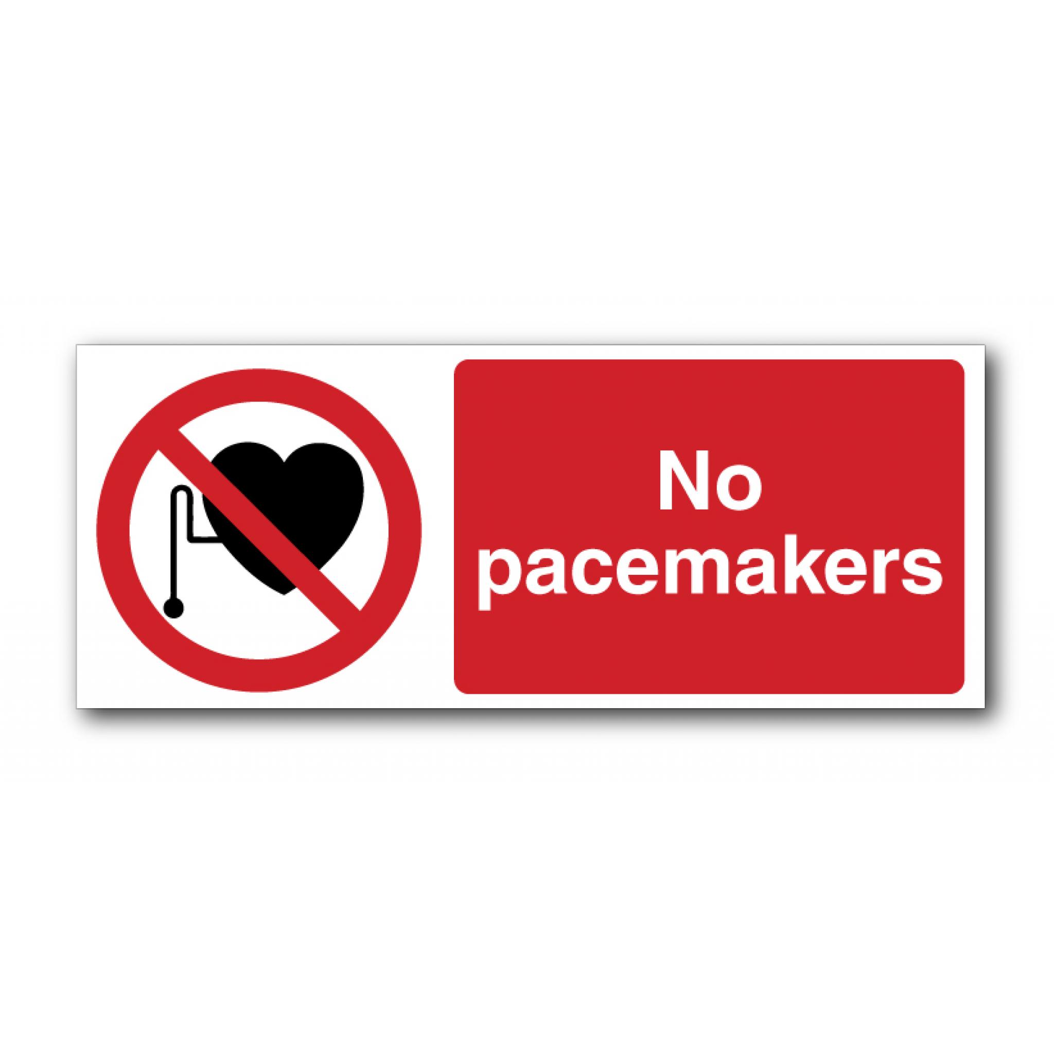 Safety Signs - Prohibition Signs - No Pacemakers Sign