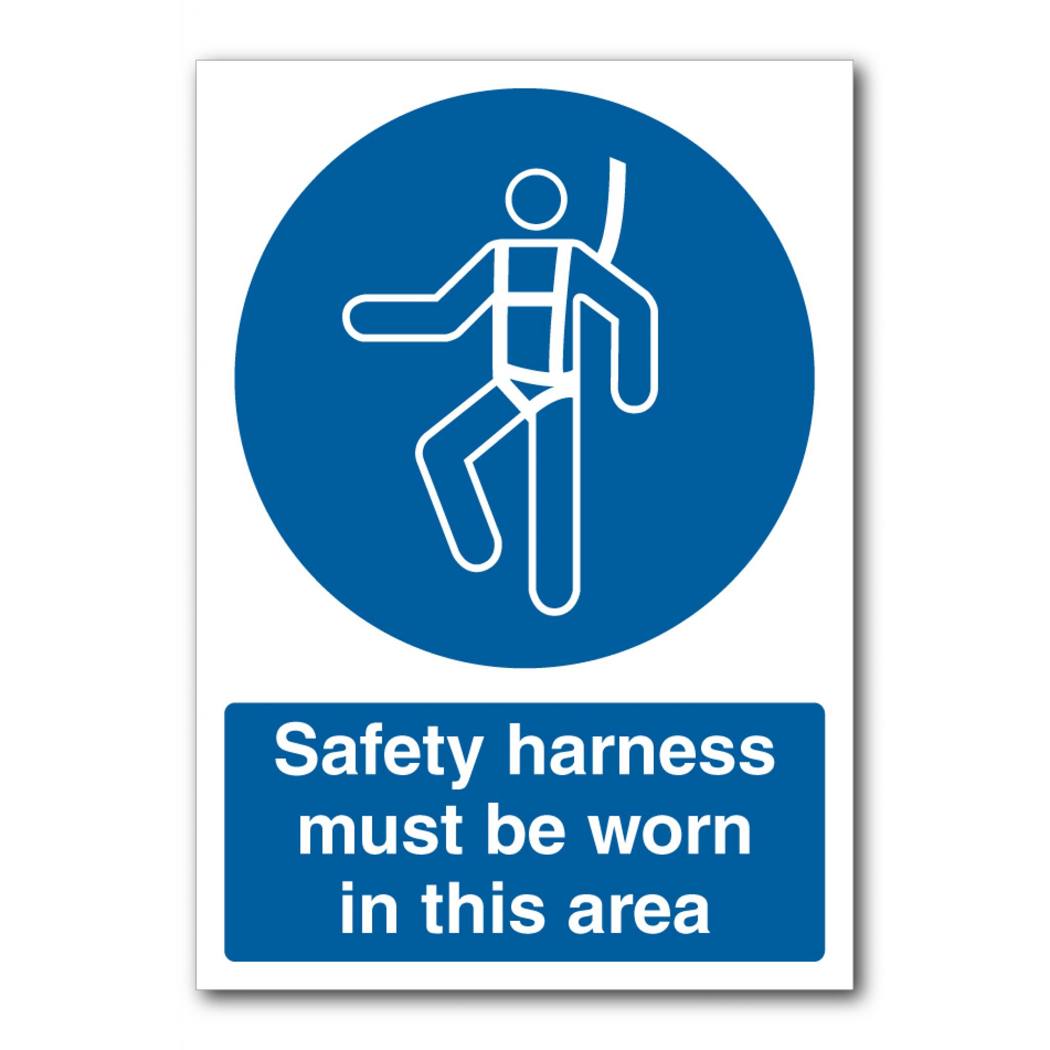 Safety Signs -Safety Harness Must Be Worn Sign