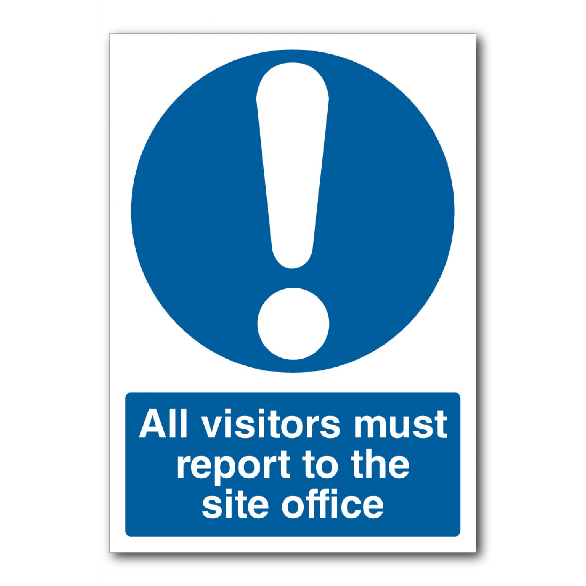 Safety Signs - All Visitors | Puffin Plastics