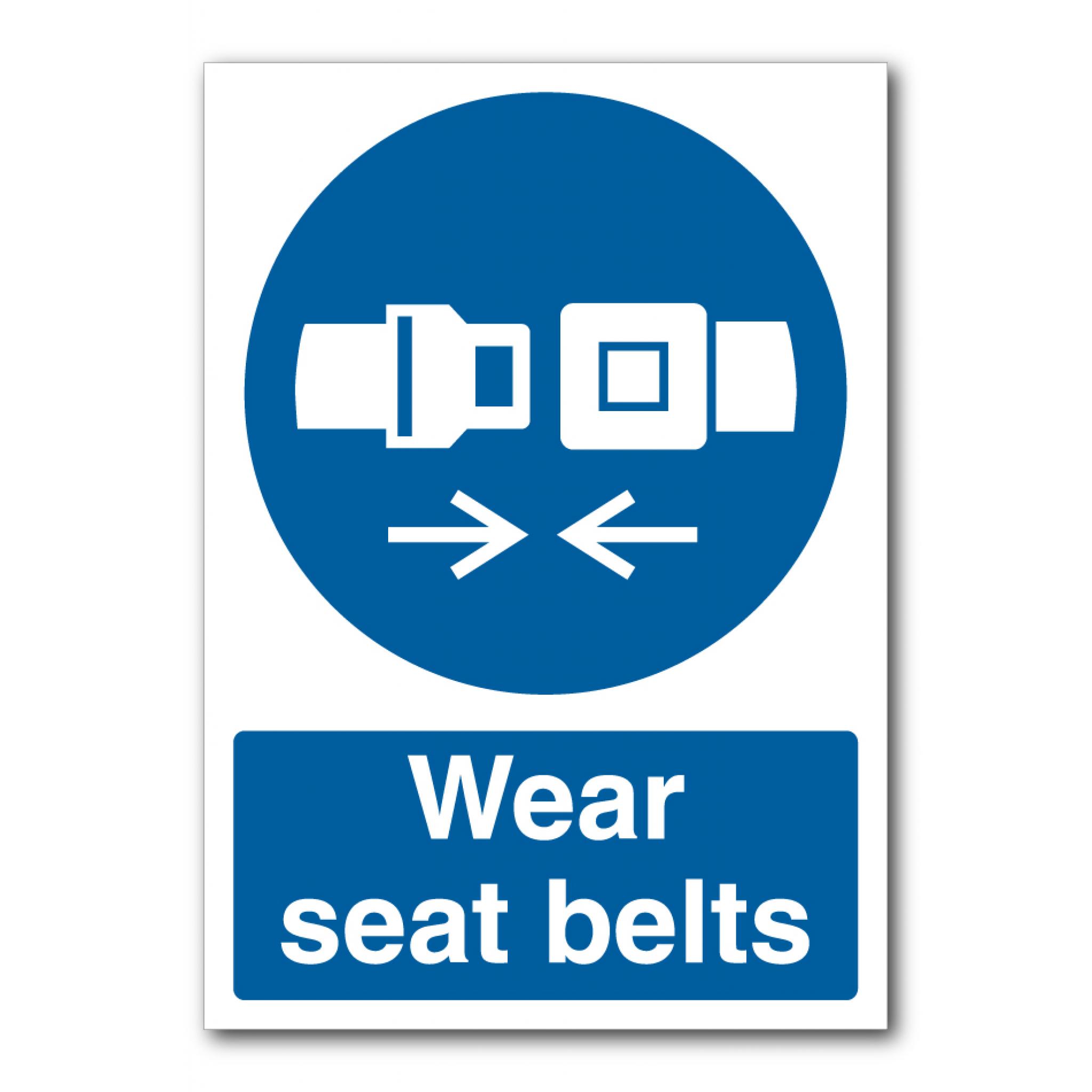 Safety Signs - Mandatory Signs - Wear Seat Belts Sign Safety Signs - Mandatory Signs - Wear Seat Belts Sign