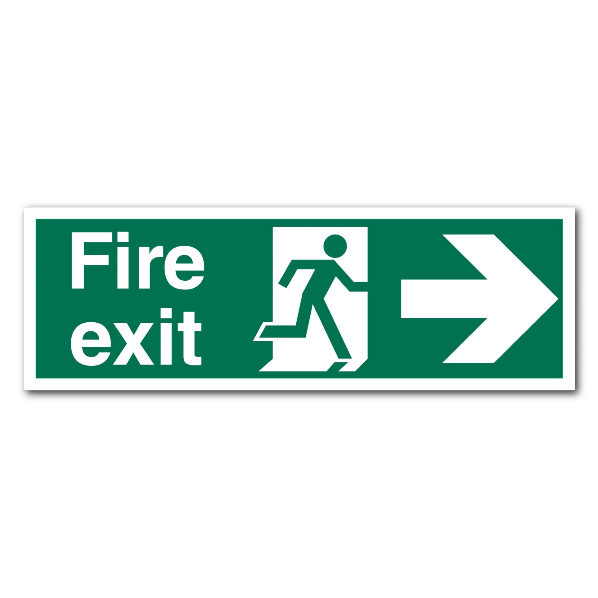 Safety Signs - Safety Condition Signs - Fire Exit (Right) Sign