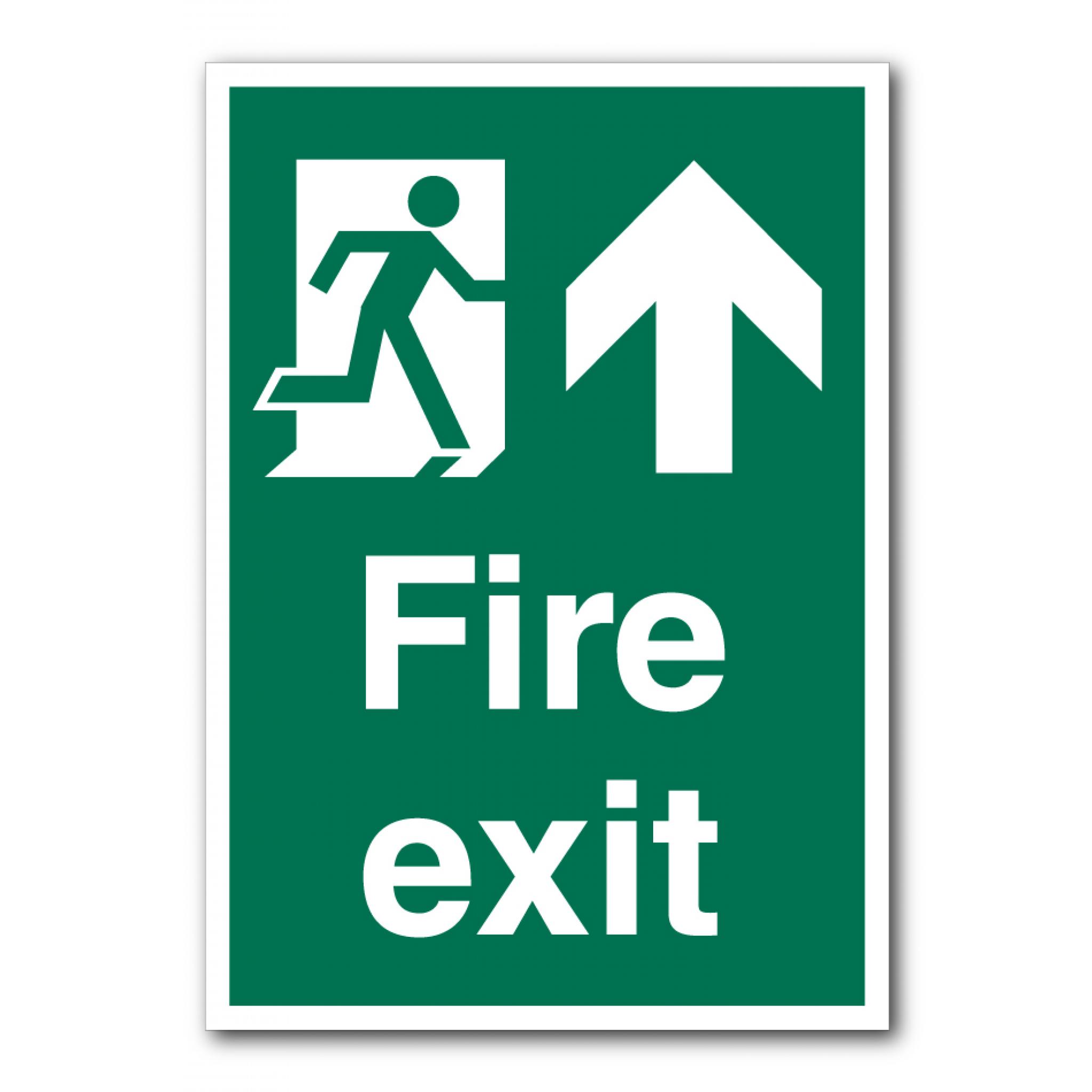 Safety Signs - Safety Condition Signs - Fire Exit (UP) Sign