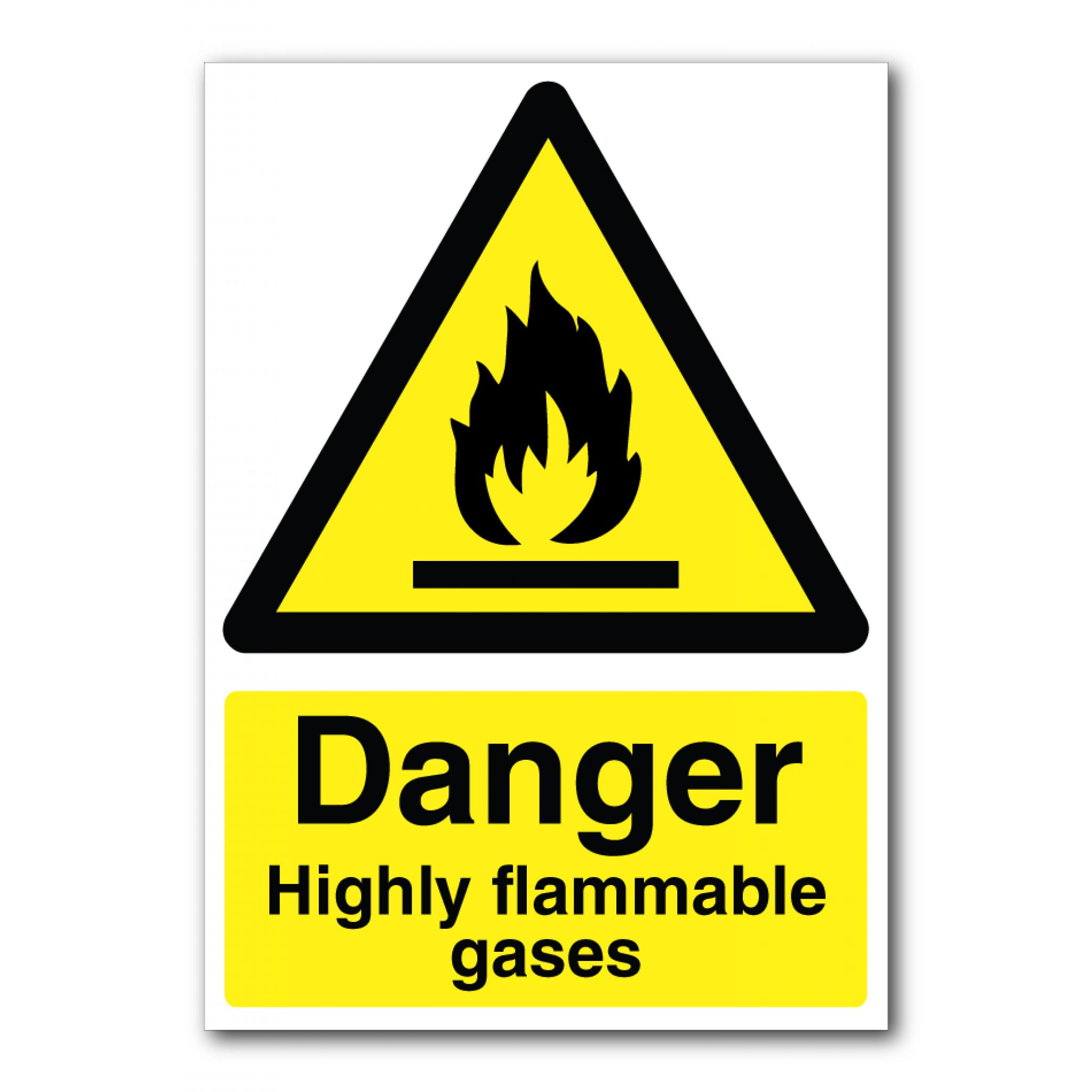 Safety Signs - Danger Highly Flammable Gases Sign