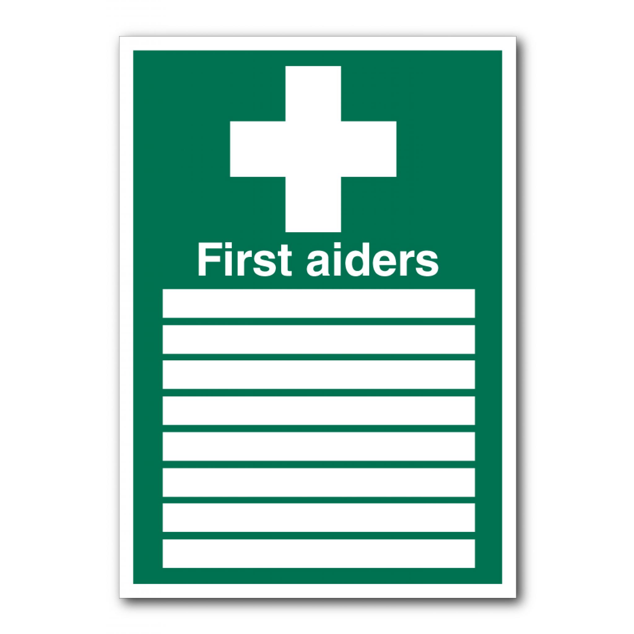 Safety Signs - Safety Condition Signs - First Aiders Sign