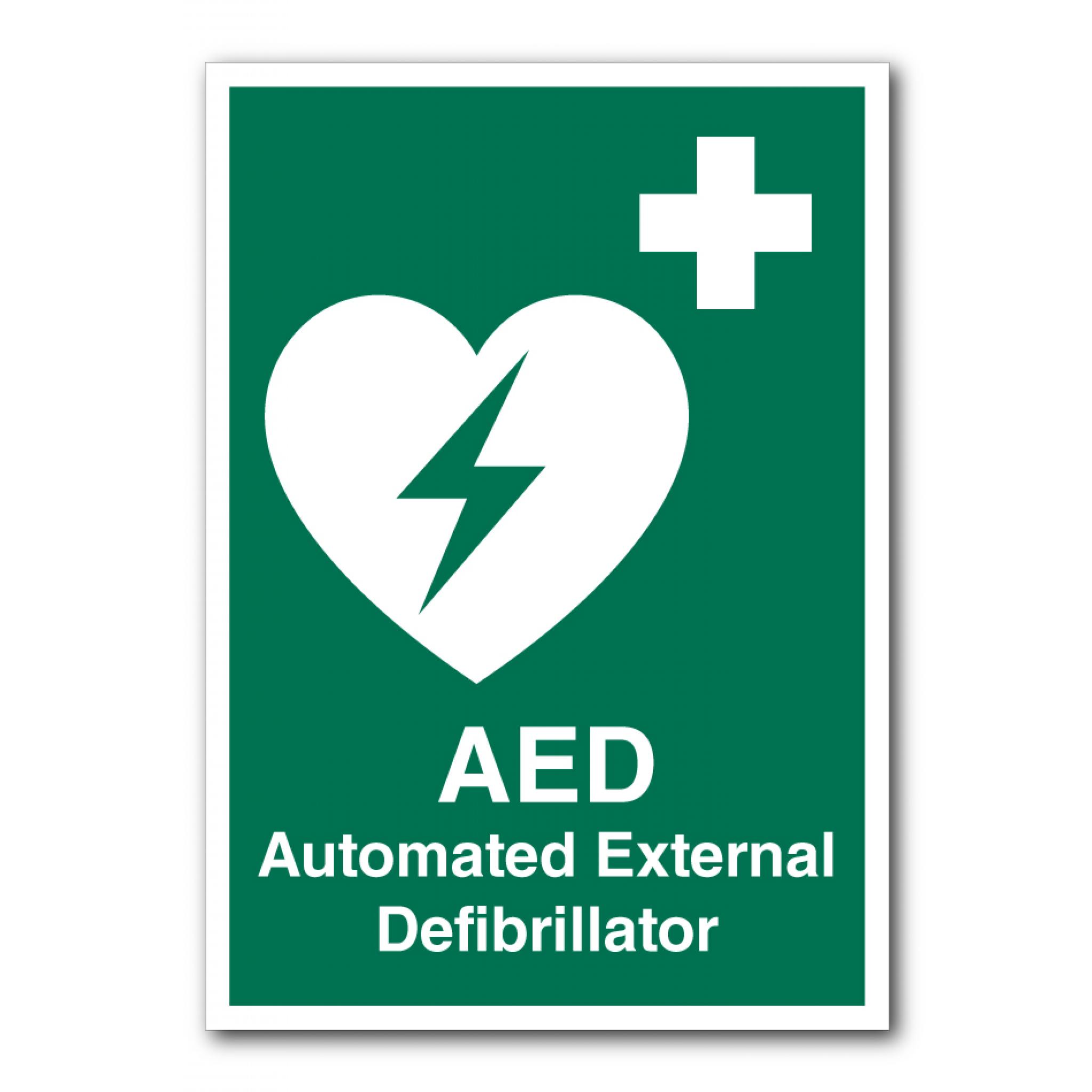 Automated External Defibrillator Sign | Puffin Plastics