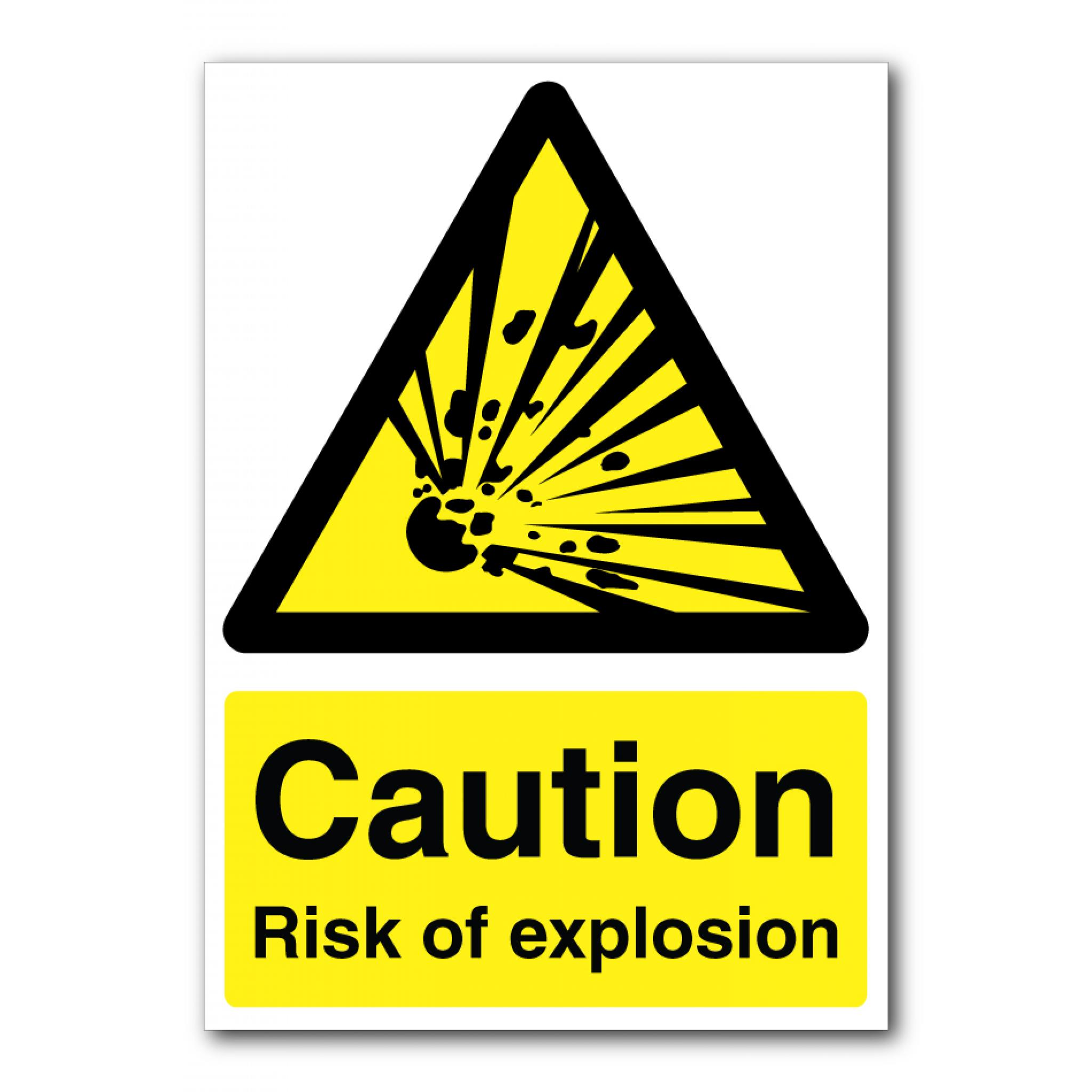 Safety Signs - Caution Risk Of Explosion Sign