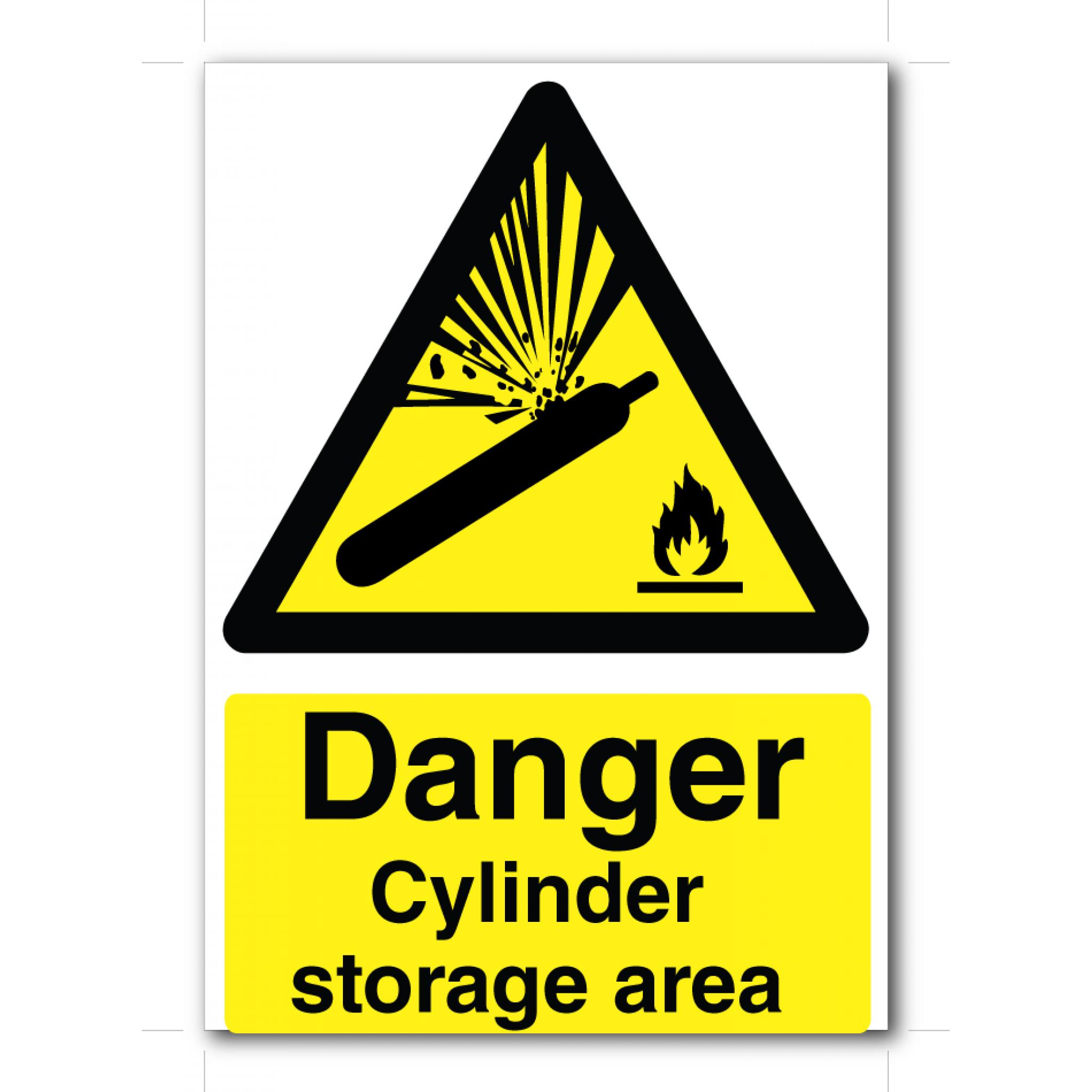 Safety Signs - Danger Cylinder Storage Area Sign