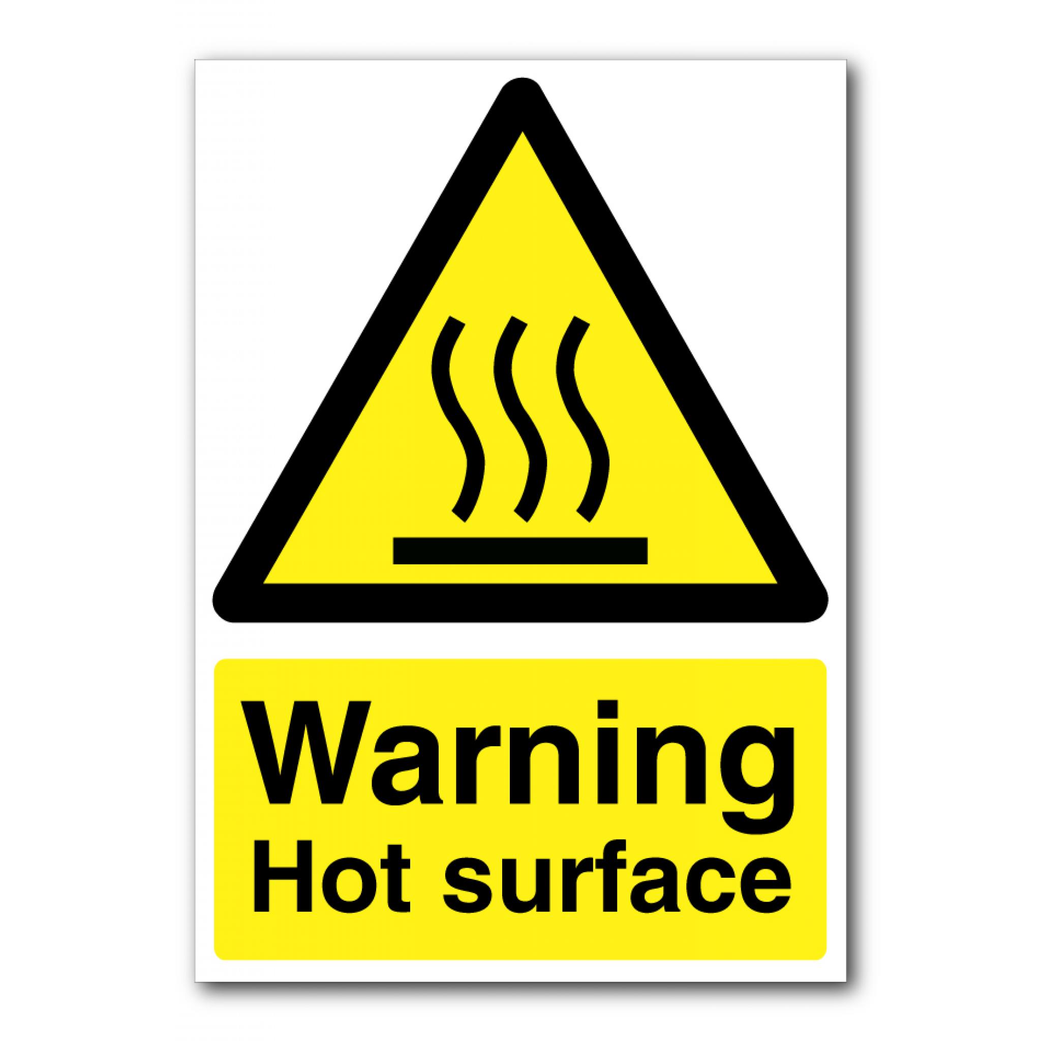 Safety Signs - Hazard Signs - Warning Hot Surface Sign