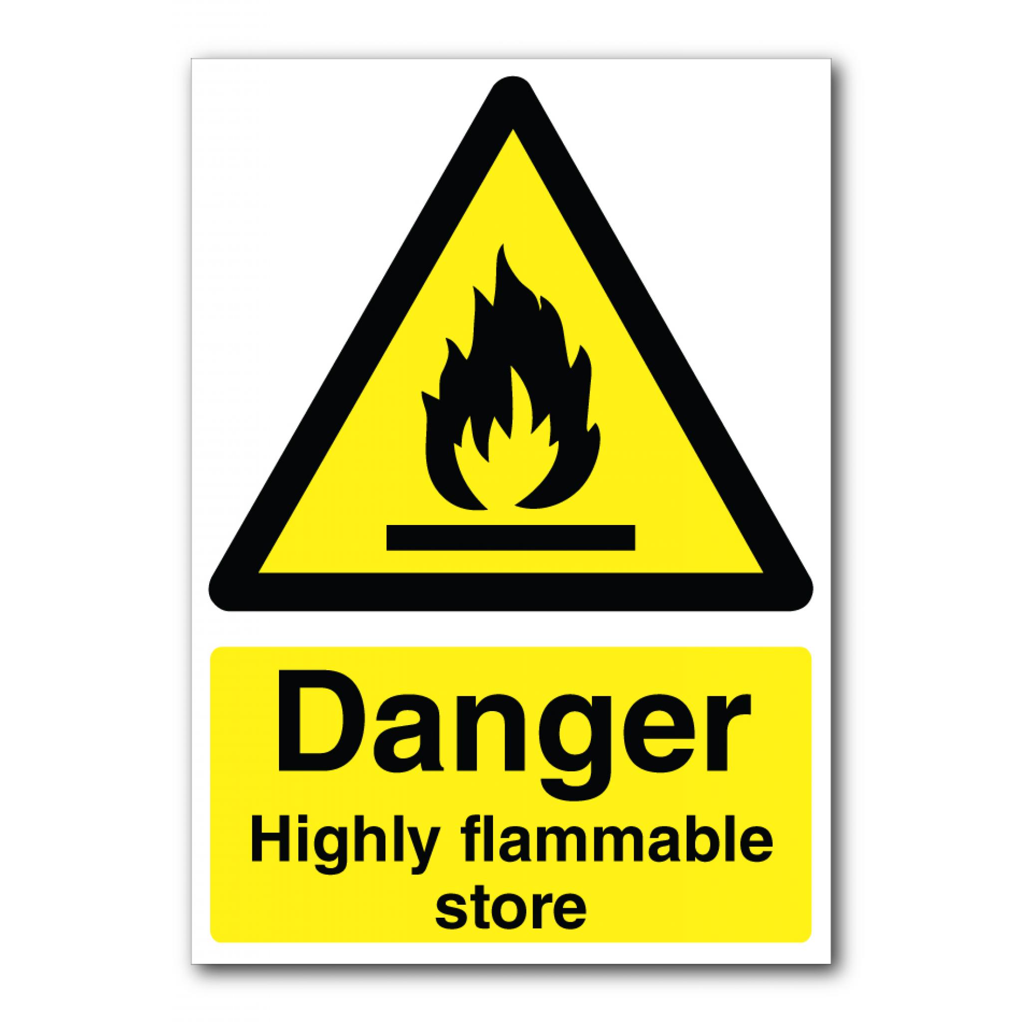Safety Signs - Hazard Signs - Danger Highly Flammable Store Sign
