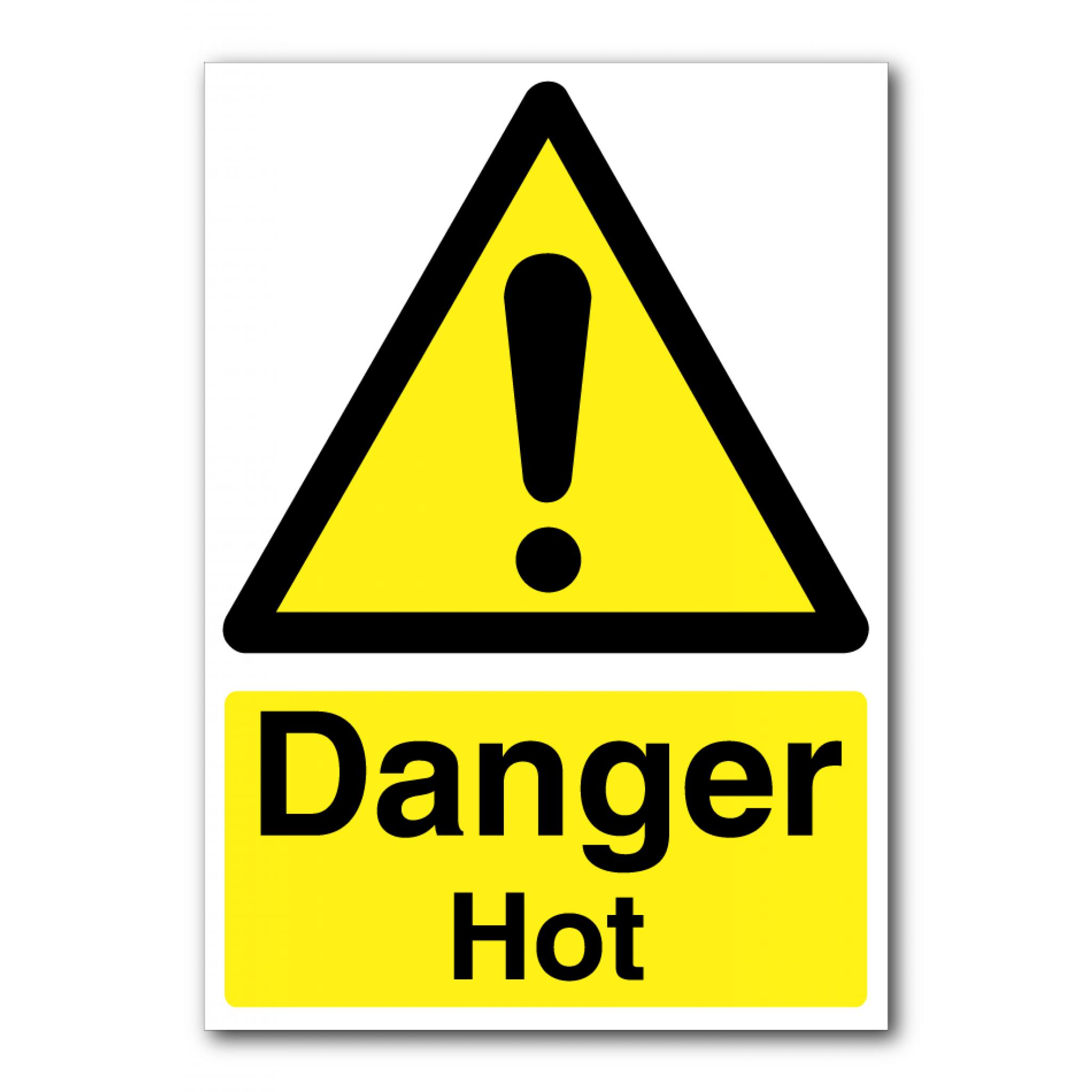 Safety Signs - Hazard Signs - Danger Hot Sign