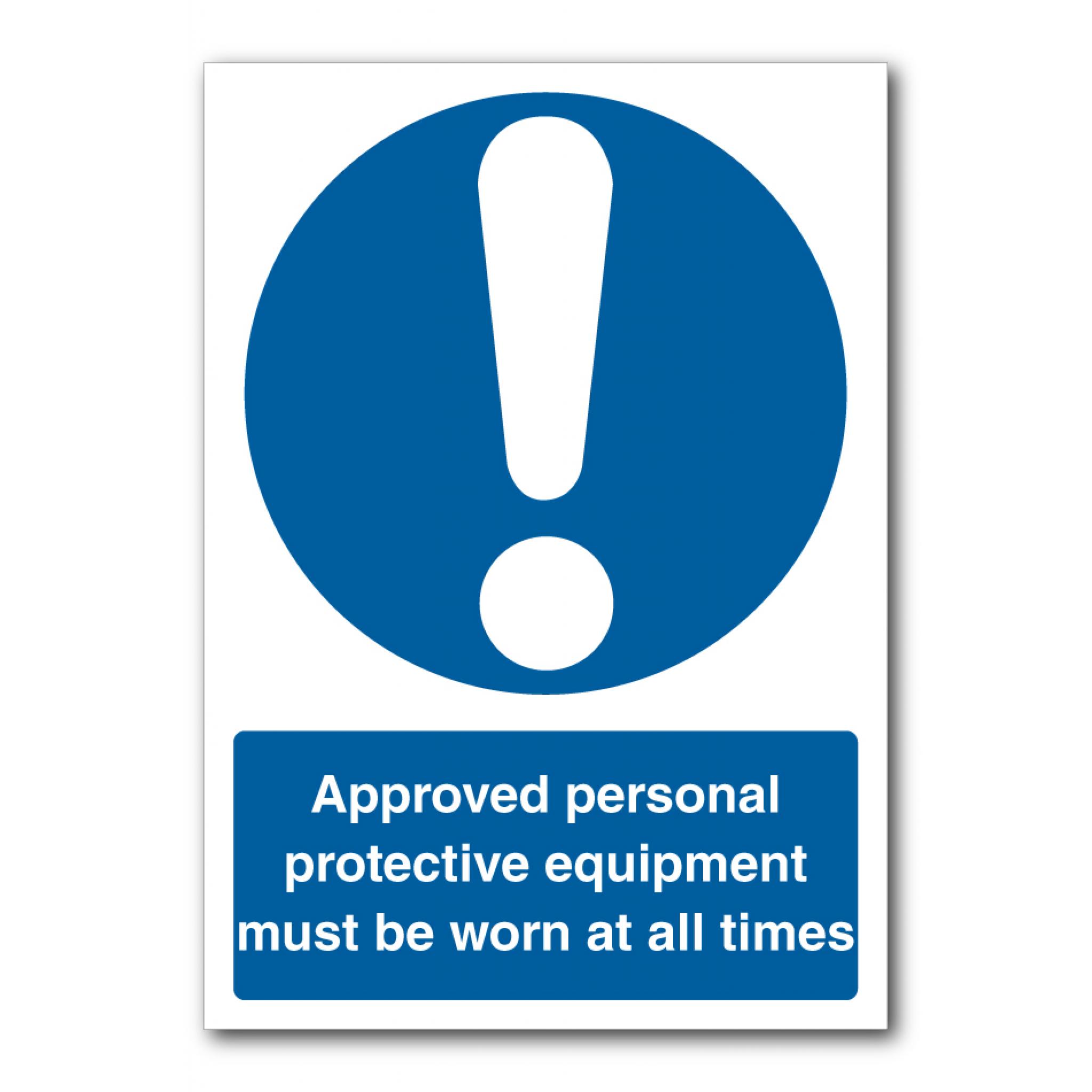 Safety Signs - Approved PPE | Puffin Plastics