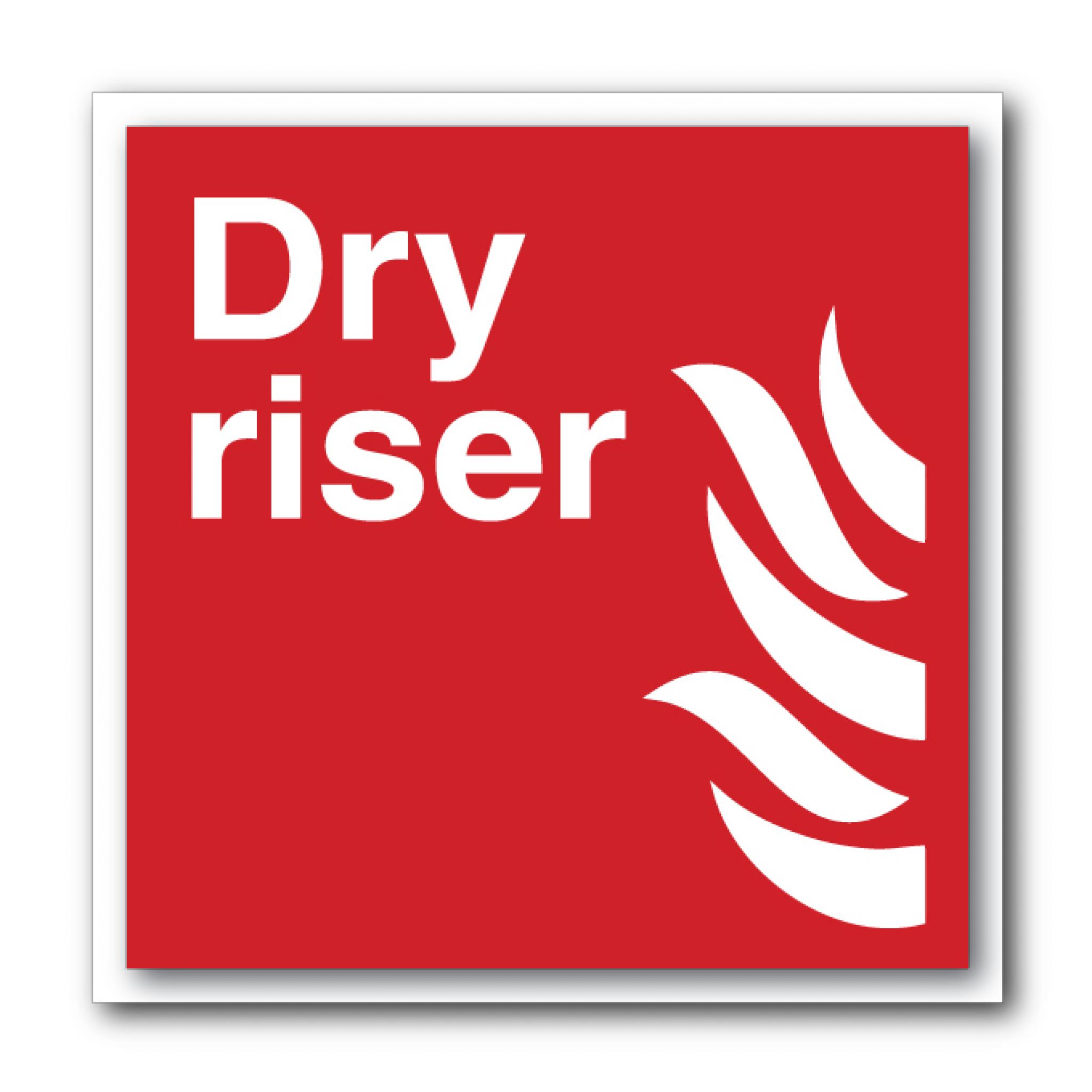 Fire Safety Equipment - Dry Riser Sign