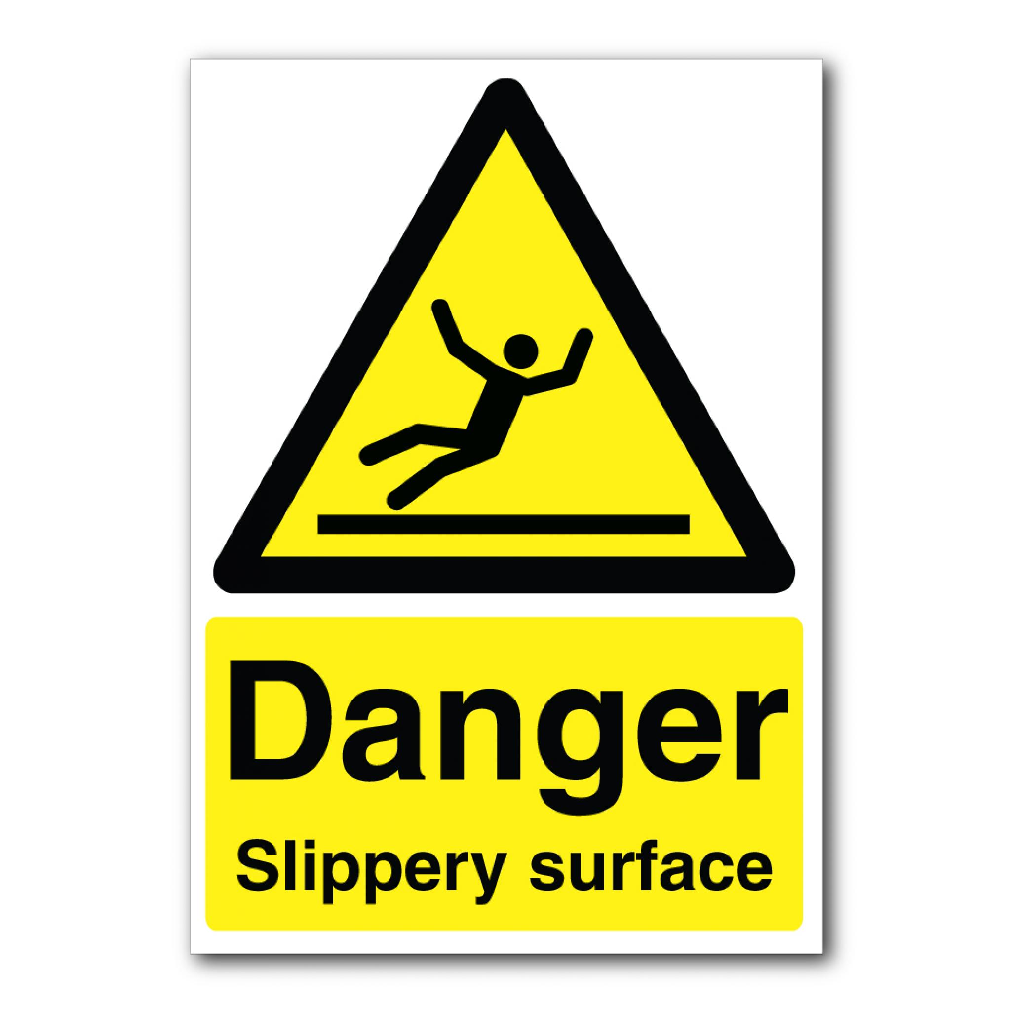 Safety Signs - Hazard Signs - Danger Slippery Surface Sign