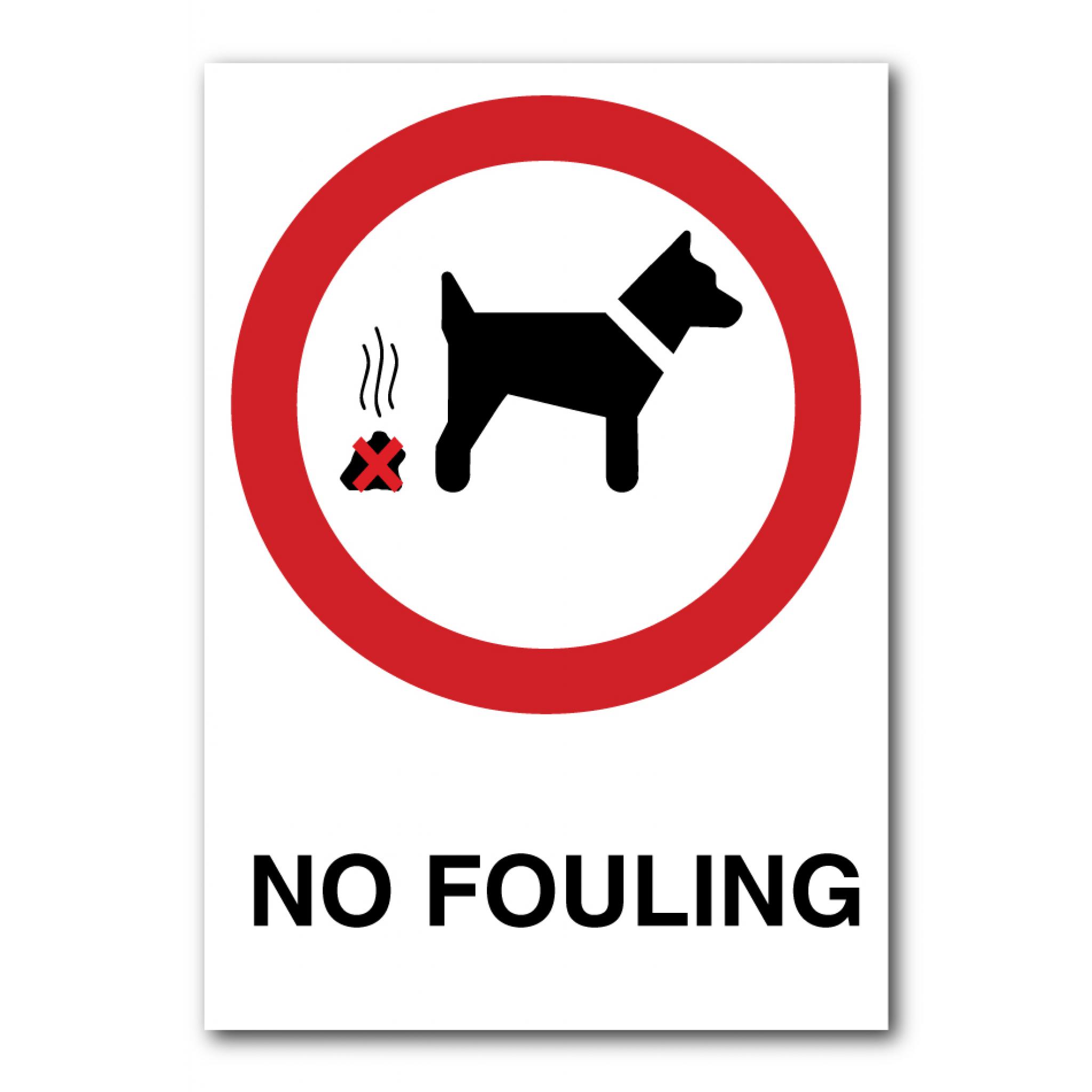 Safety Signs - Prohibition Signs - No Fouling Sign