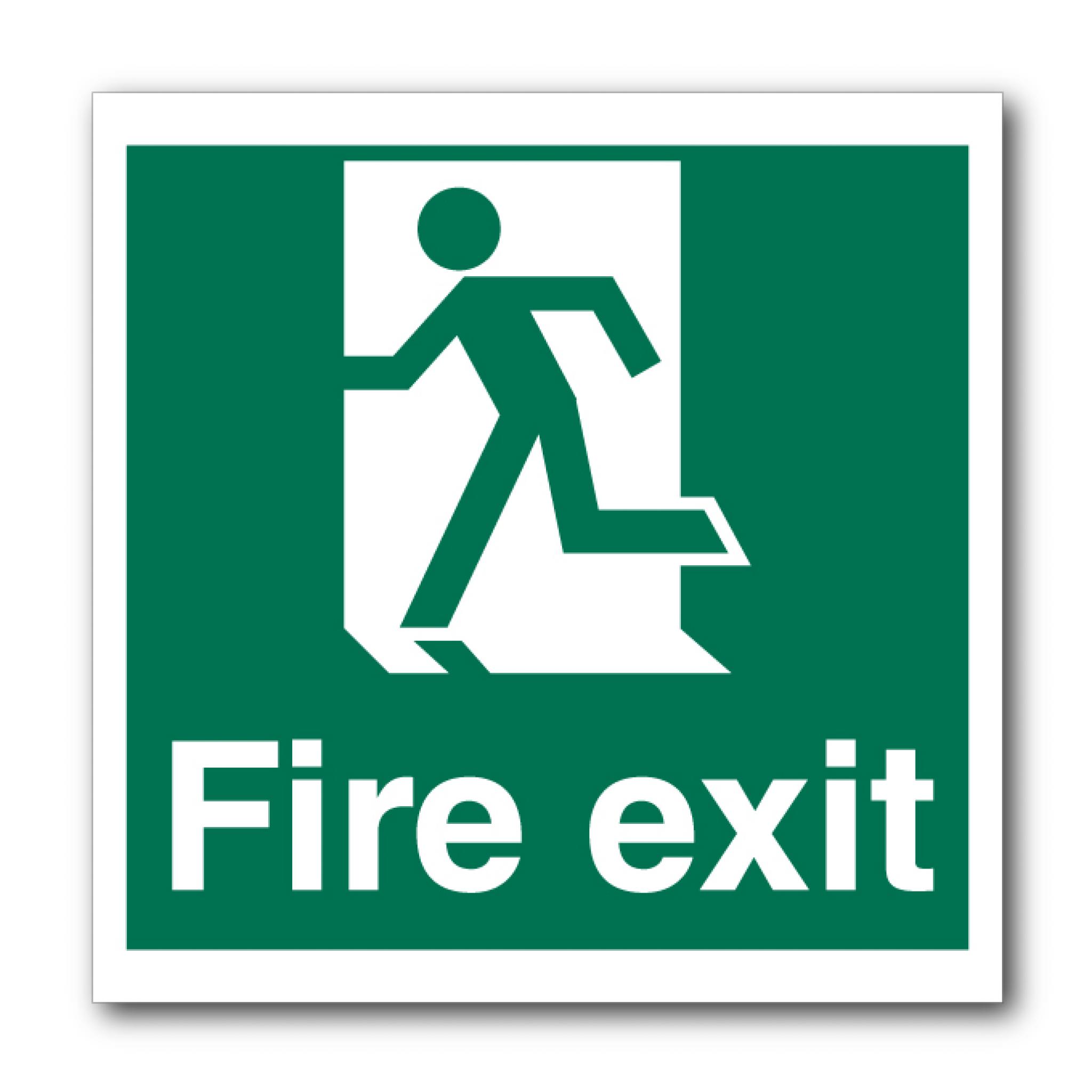 Safety Signs - Safety Condition Signs - Fire Exit Left No Arrow Sign