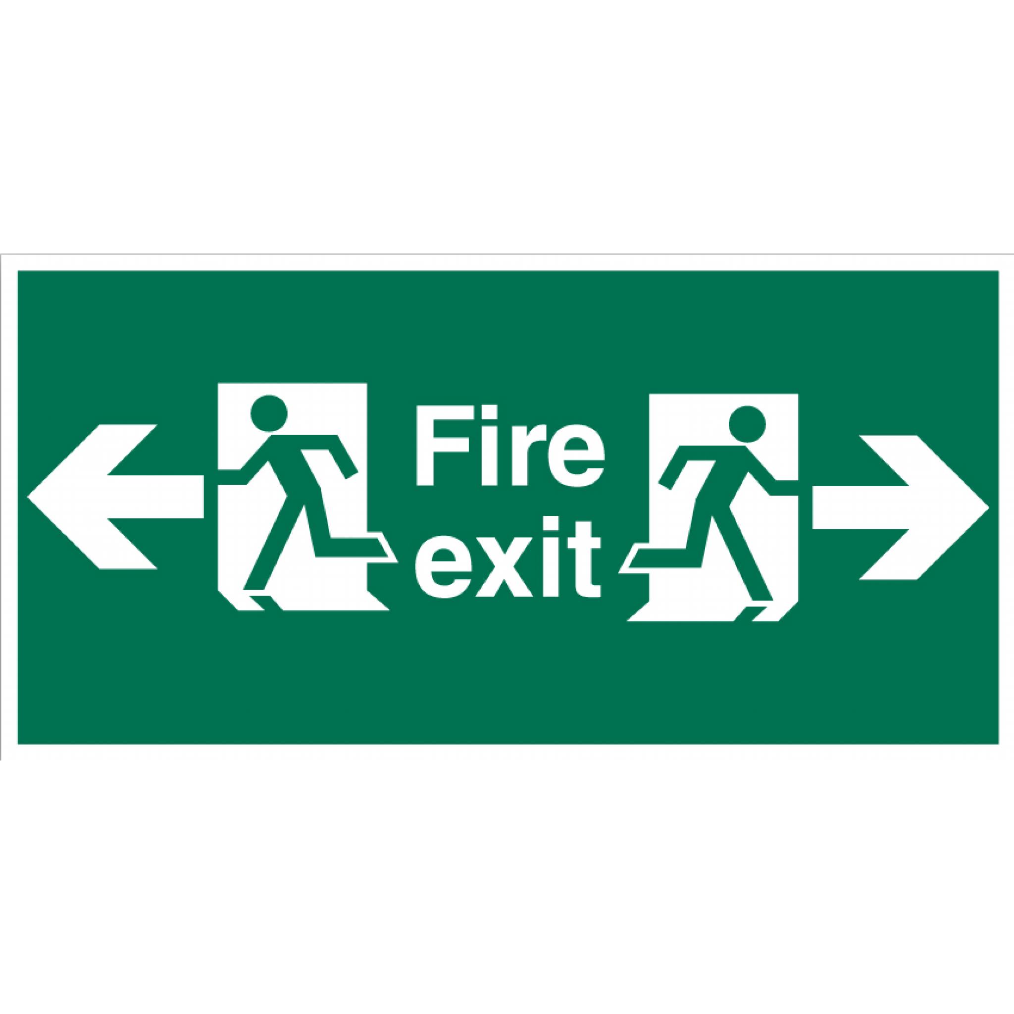 Safety Signs - Safety Condition Signs - Fire Exit Left And Right Sign