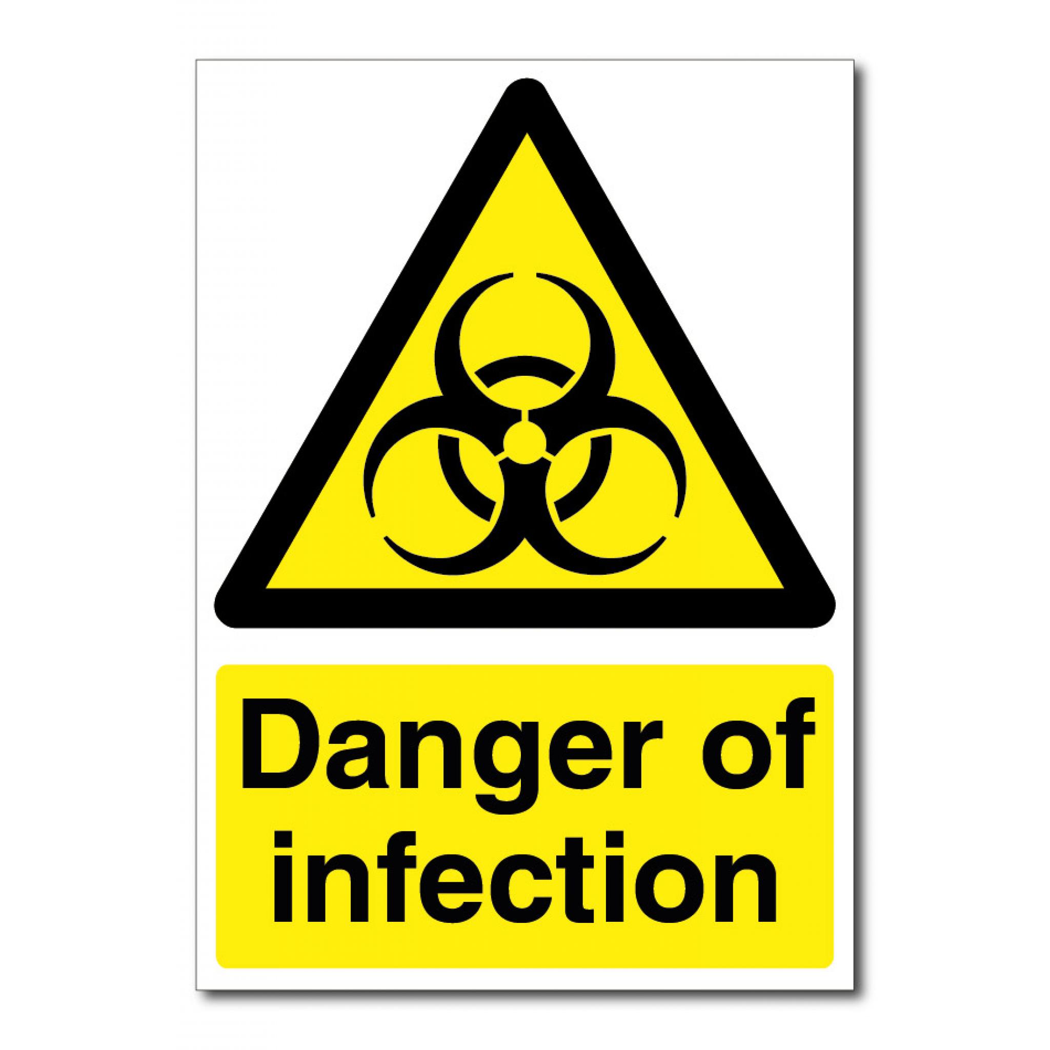 Danger Of Infection Sign | Puffin Plastics