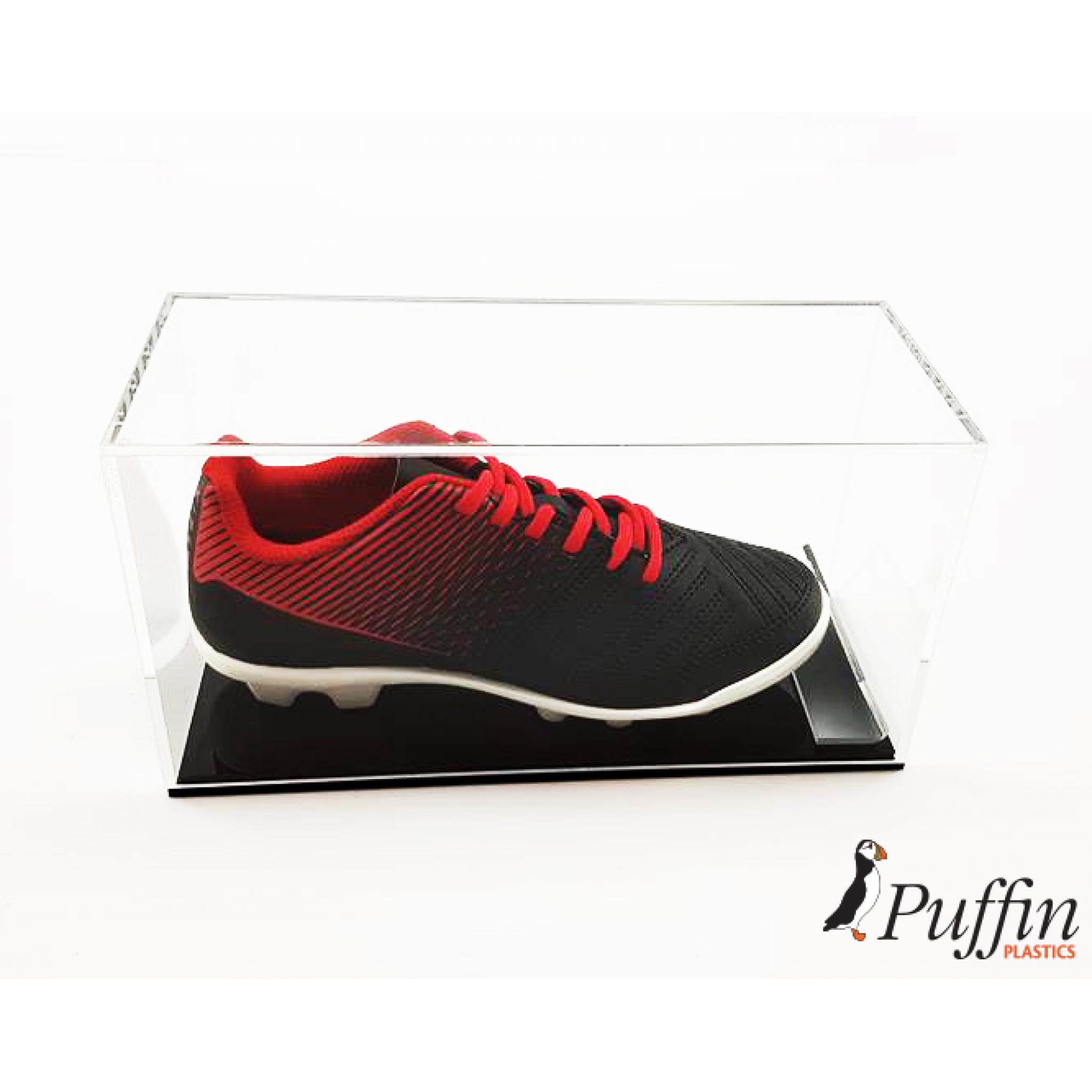 Child Rugby Boot Display Case - Single | Puffin Plastics