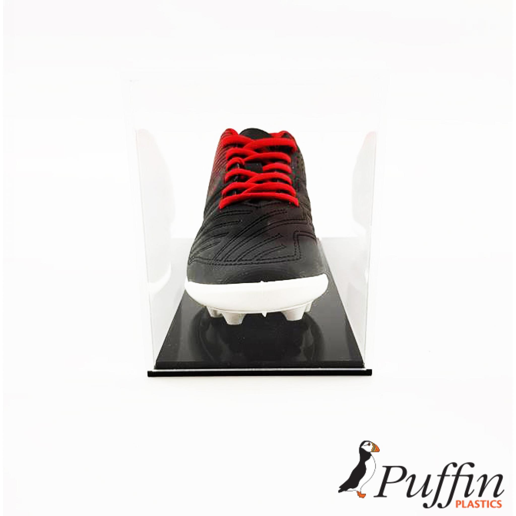 Child Rugby Boot Display Case - Single | Puffin Plastics