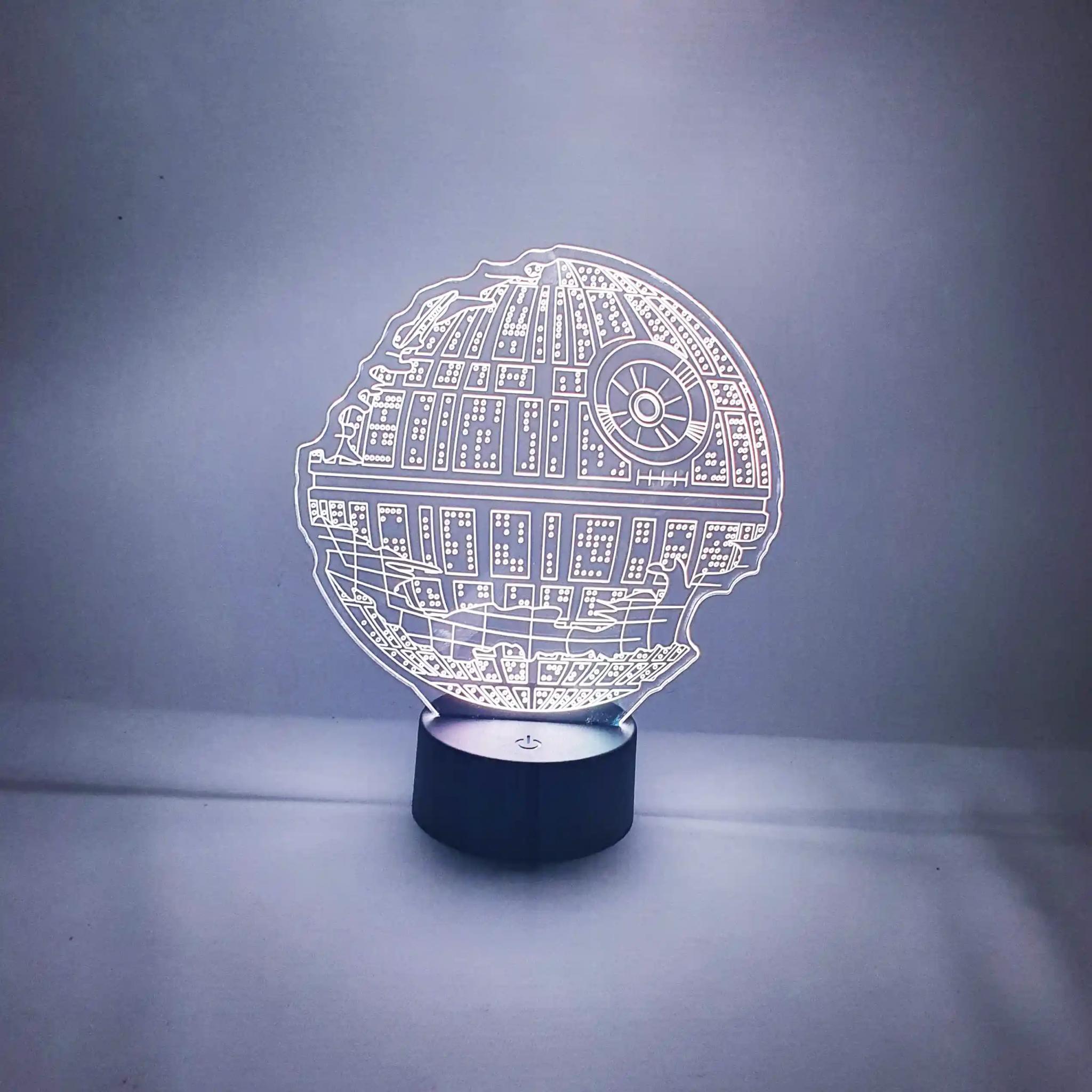 Death Star LED Light / Lamp | Puffin Plastics