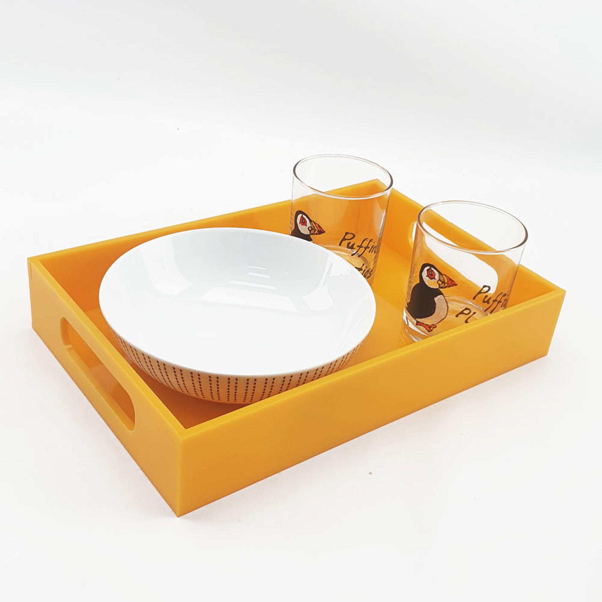 Acrylic Presentation Tray - 300mm x 200mm | Puffin Plastics
