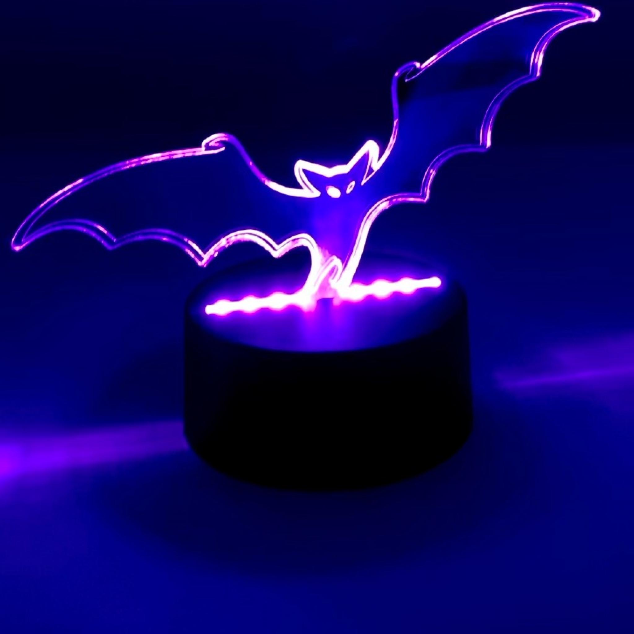 Halloween Bat LED Mirror Light | Puffin Plastics