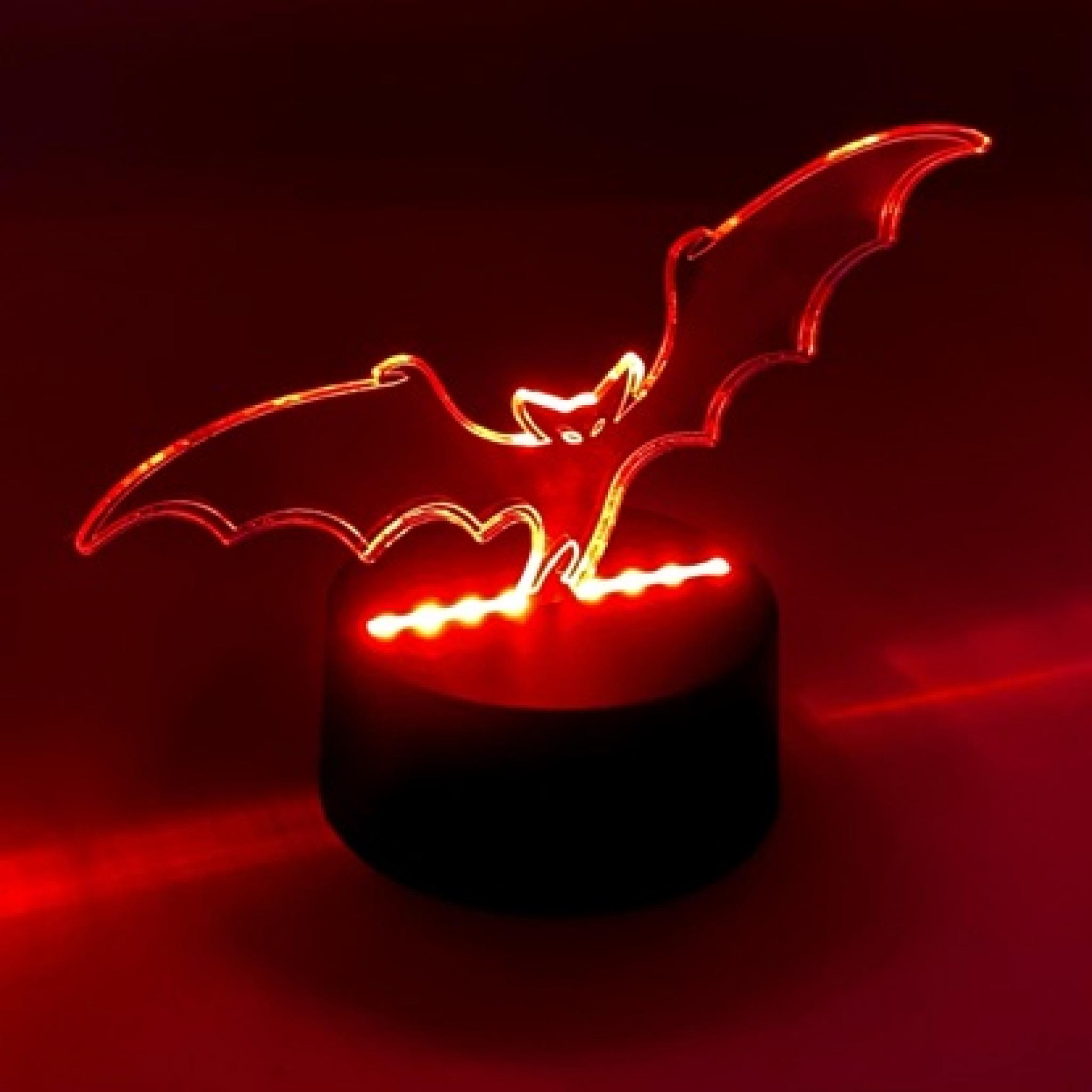 Halloween Bat LED Mirror Light | Puffin Plastics