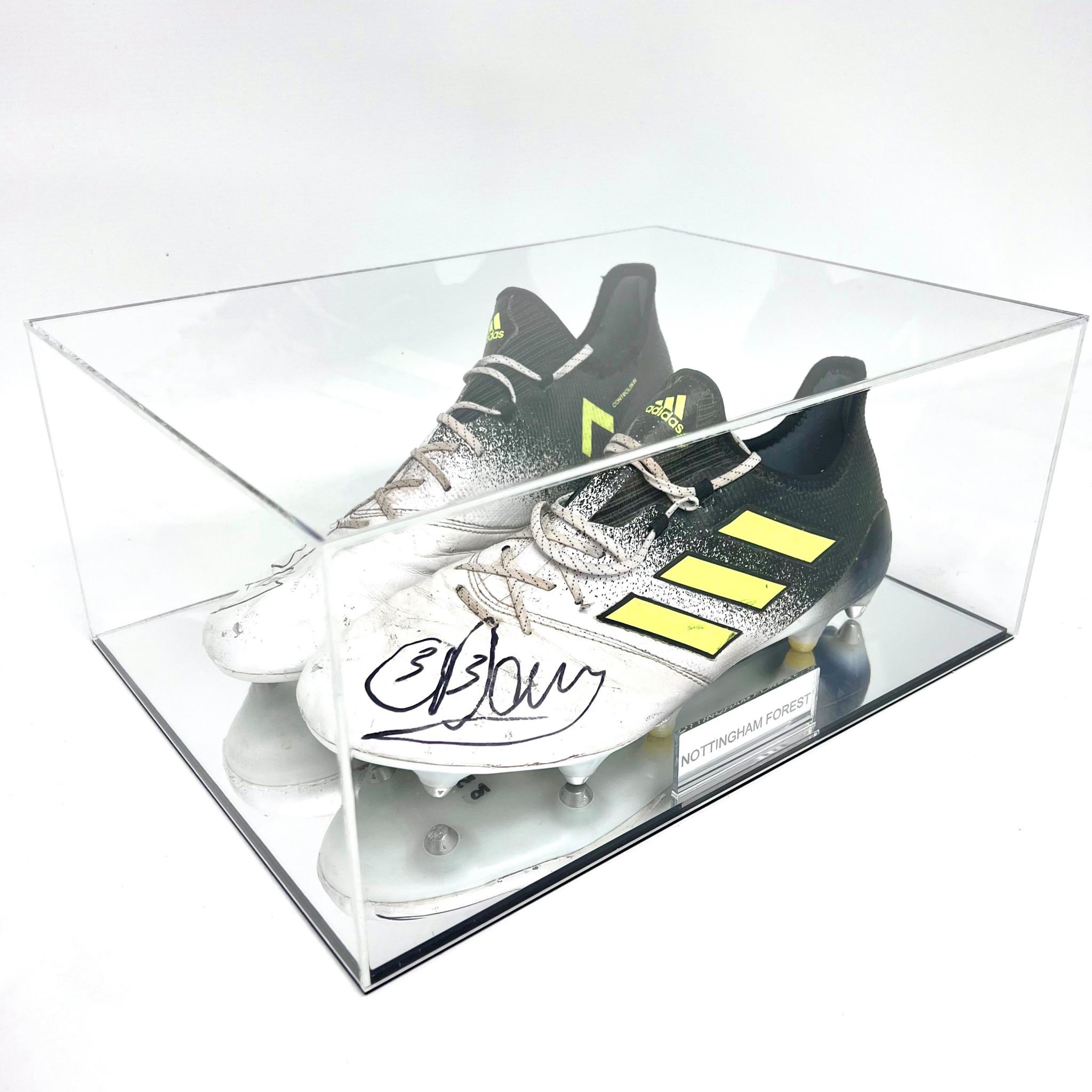 Football Boot Display Case - Double Boot | Puffin Plastics