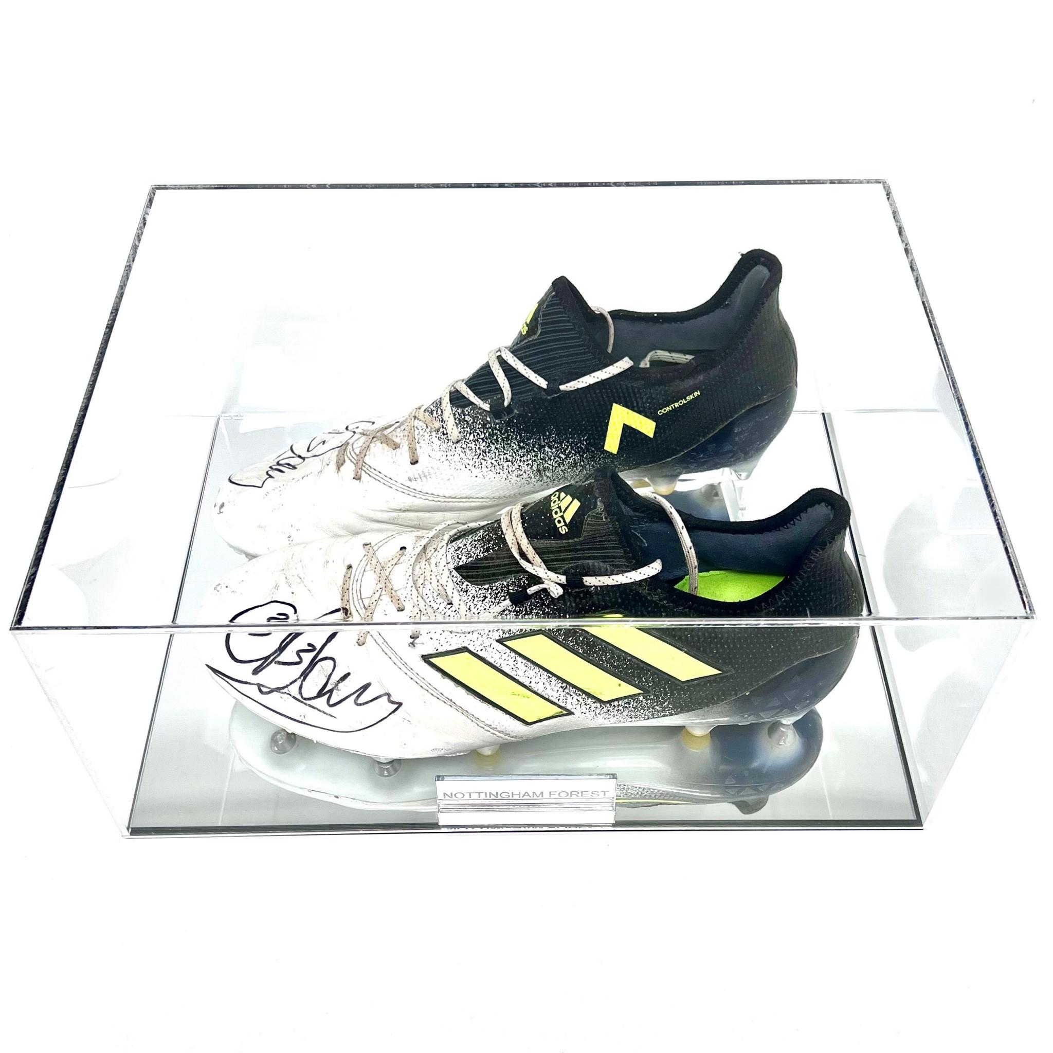 Football Boot Display Case - Double Boot | Puffin Plastics